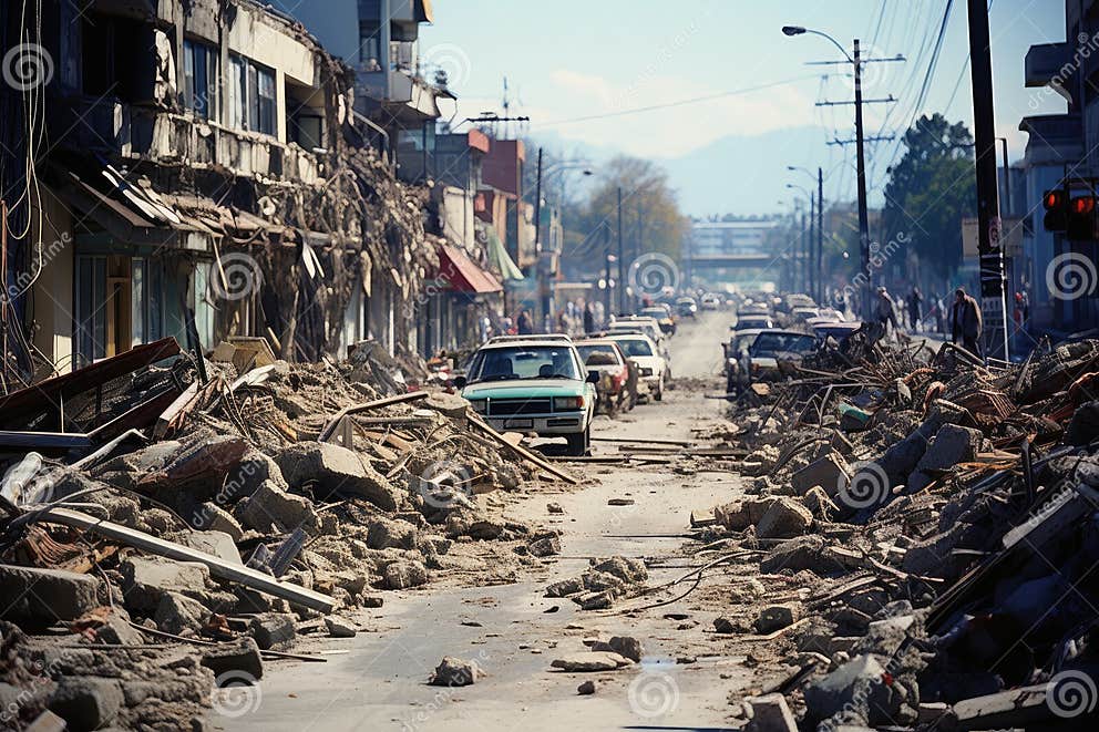 Powerful Earthquake, Showcasing the Devastating Impact of Seismic ...