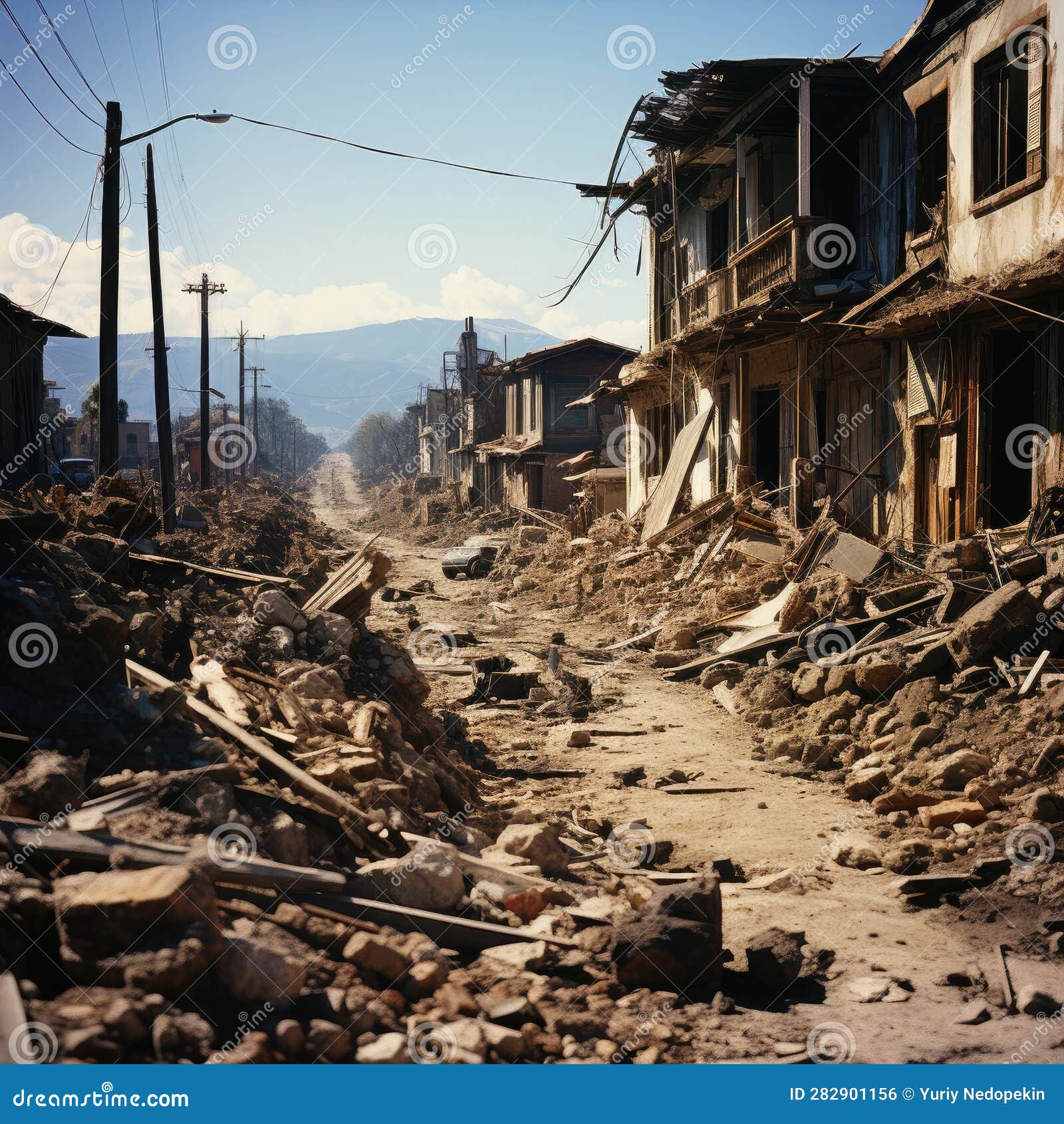 Powerful Earthquake, Showcasing the Devastating Impact of Seismic ...