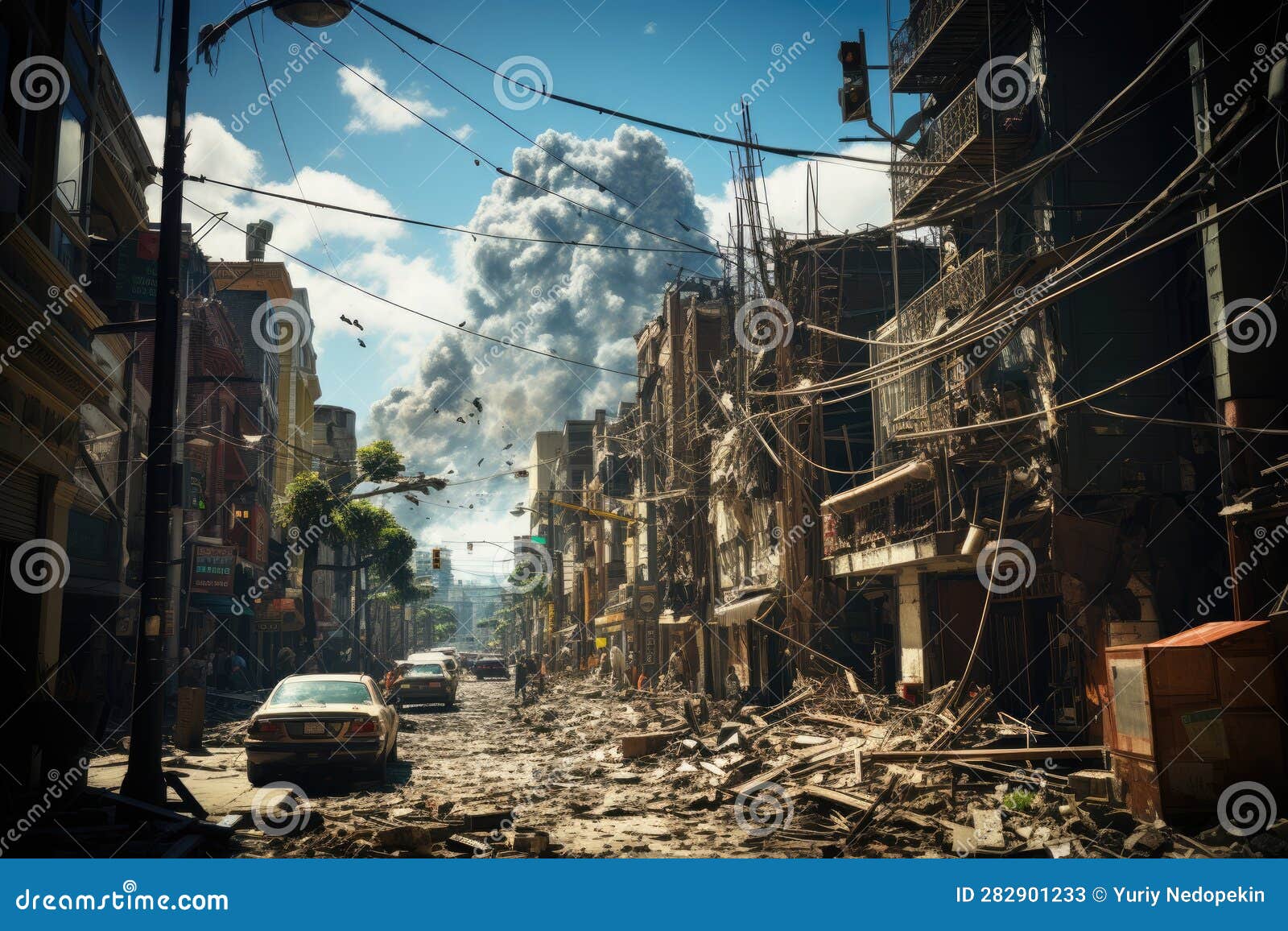 Powerful Earthquake, Showcasing the Devastating Impact of Seismic ...