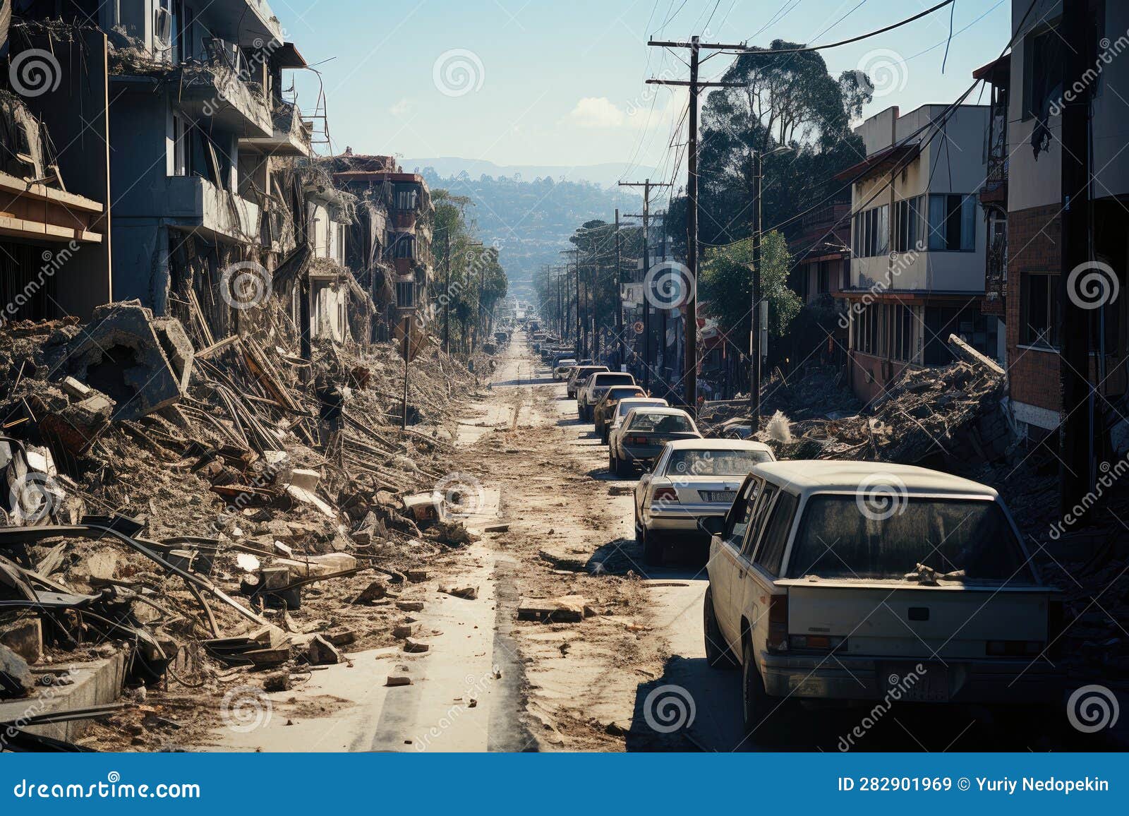Powerful Earthquake, Showcasing the Devastating Impact of Seismic ...