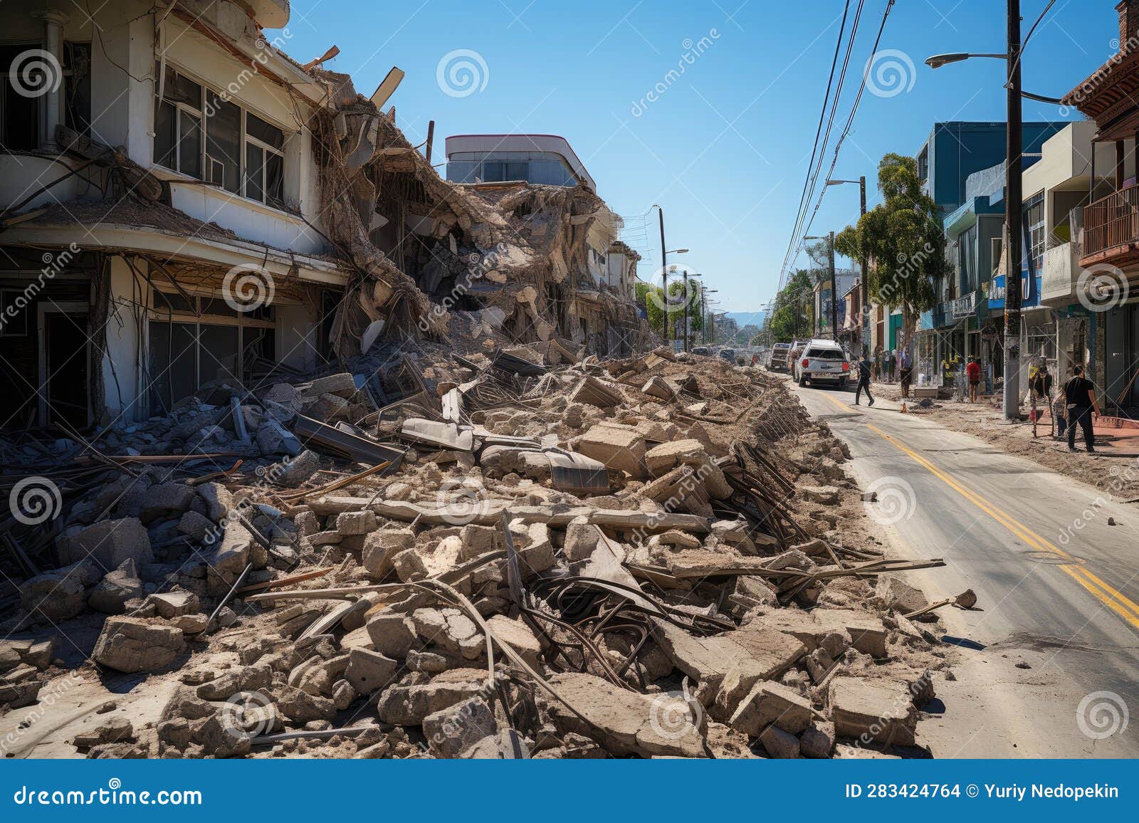 Powerful Earthquake, Showcasing the Devastating Impact of Seismic ...