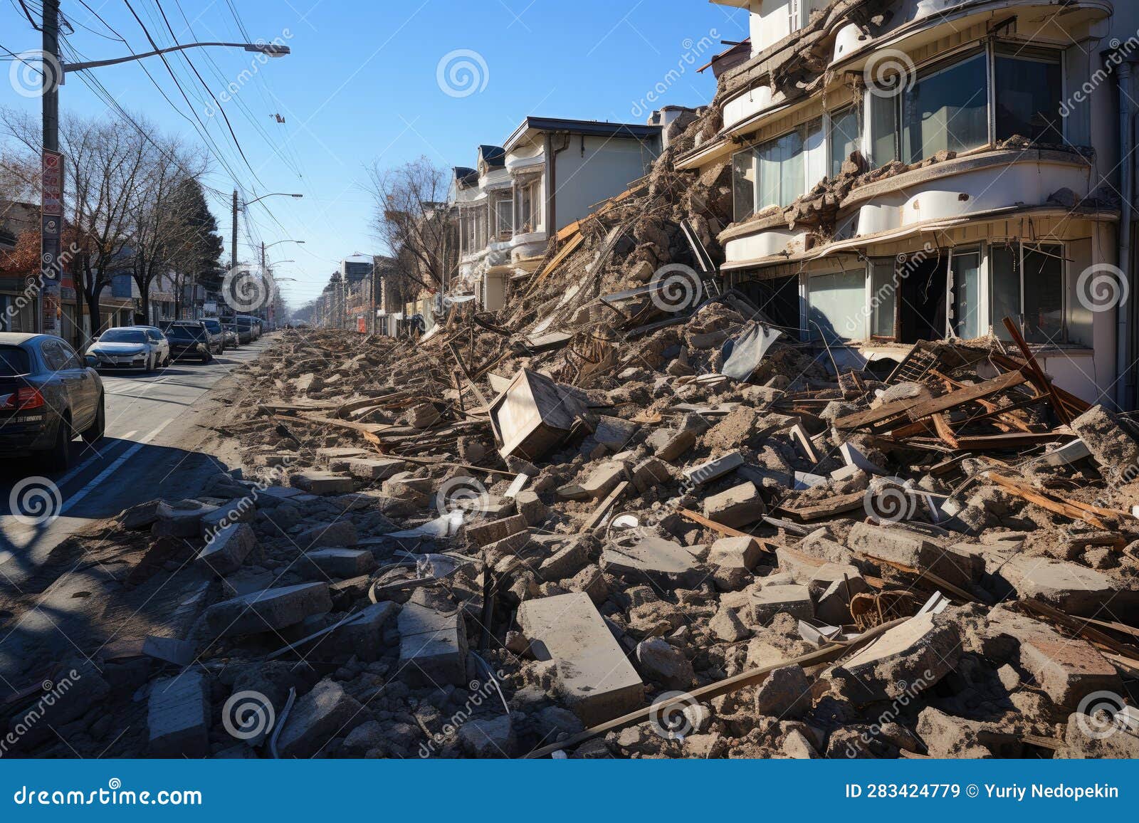 Powerful Earthquake, Showcasing the Devastating Impact of Seismic ...