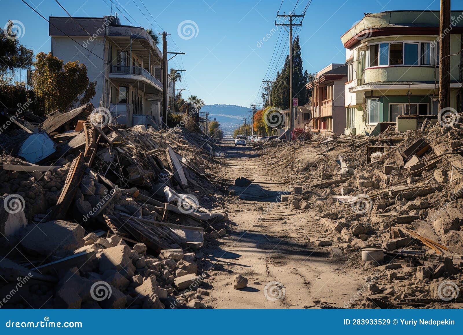 Powerful Earthquake, Showcasing the Devastating Impact of Seismic ...