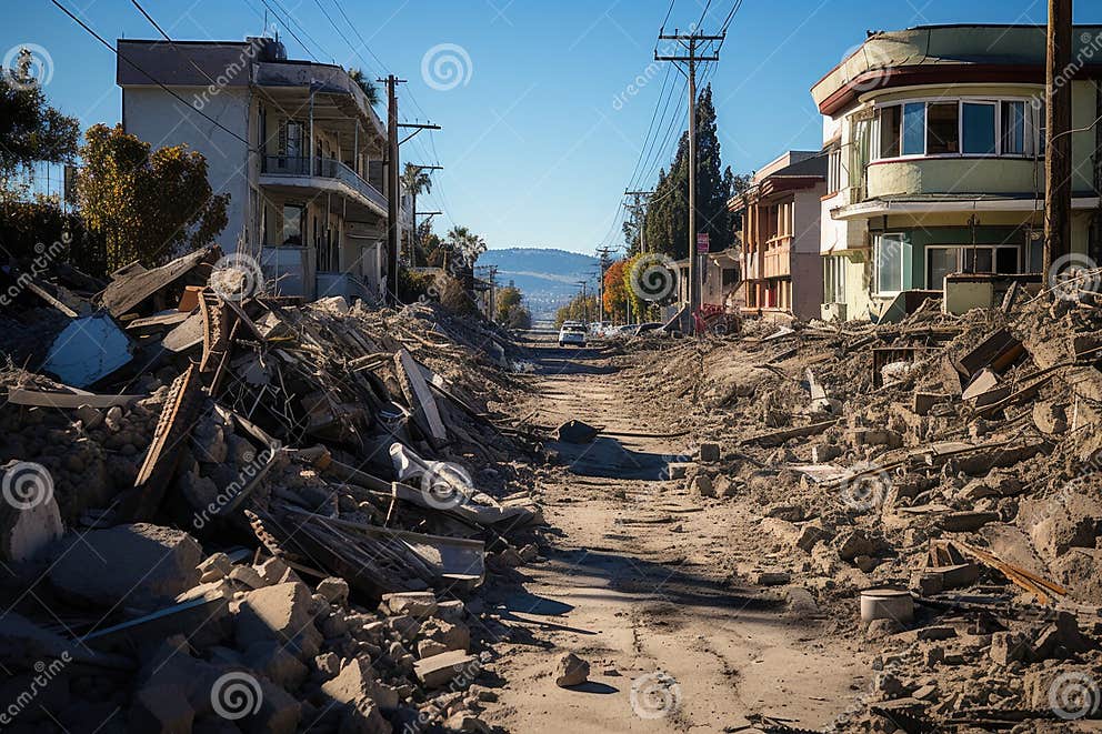 Powerful Earthquake, Showcasing the Devastating Impact of Seismic ...