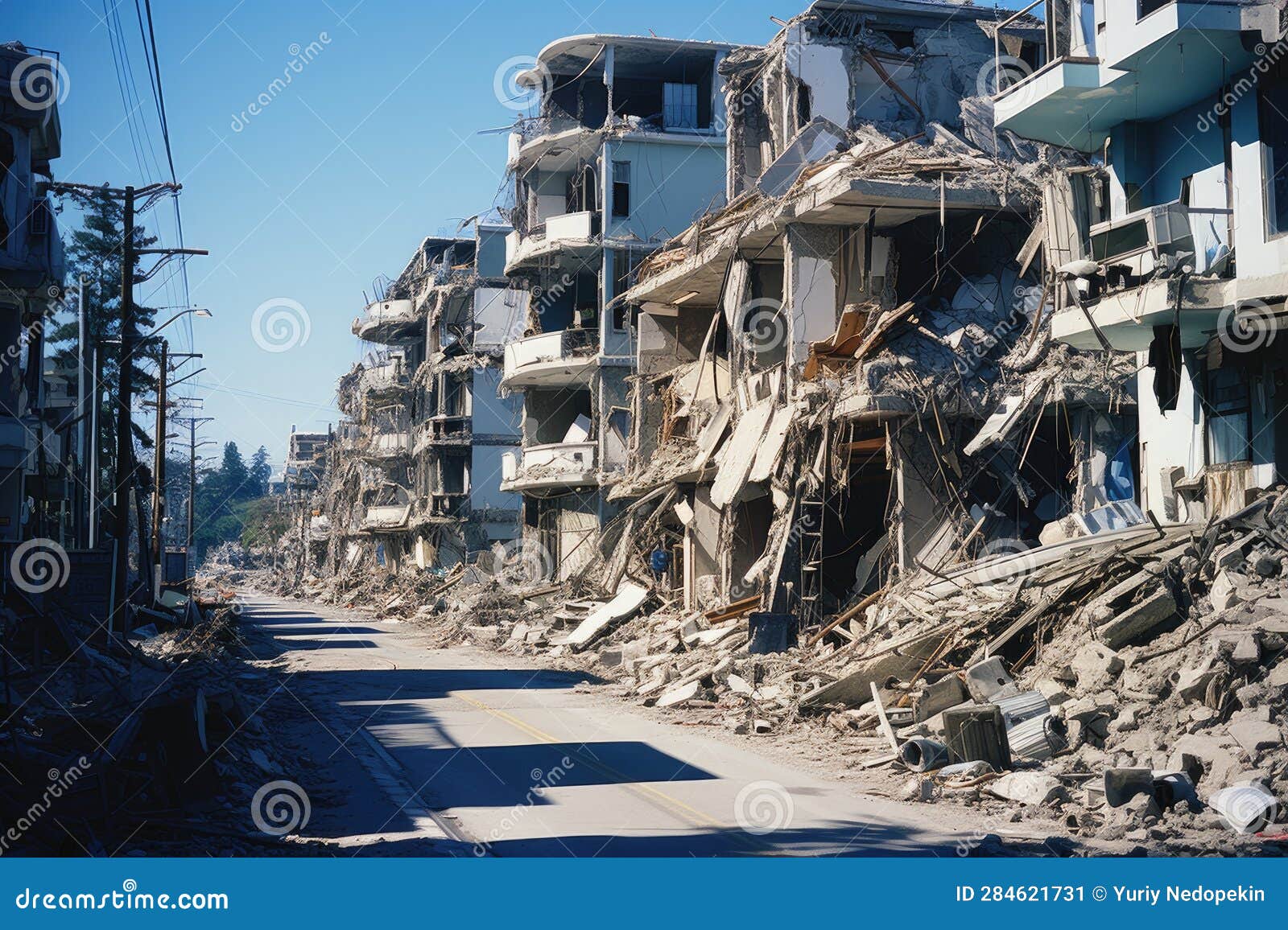 Powerful Earthquake, Showcasing the Devastating Impact of Seismic ...