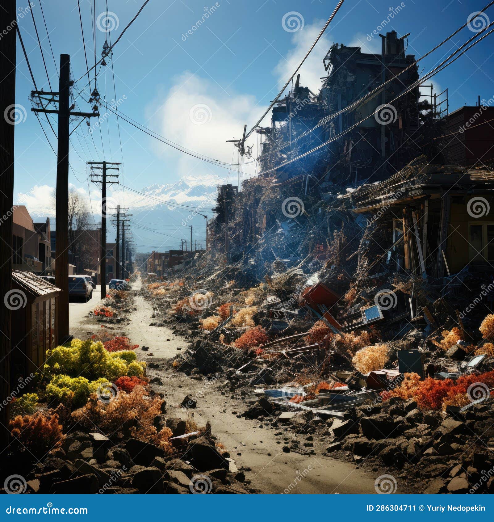 Powerful Earthquake, Showcasing the Devastating Impact of Seismic ...