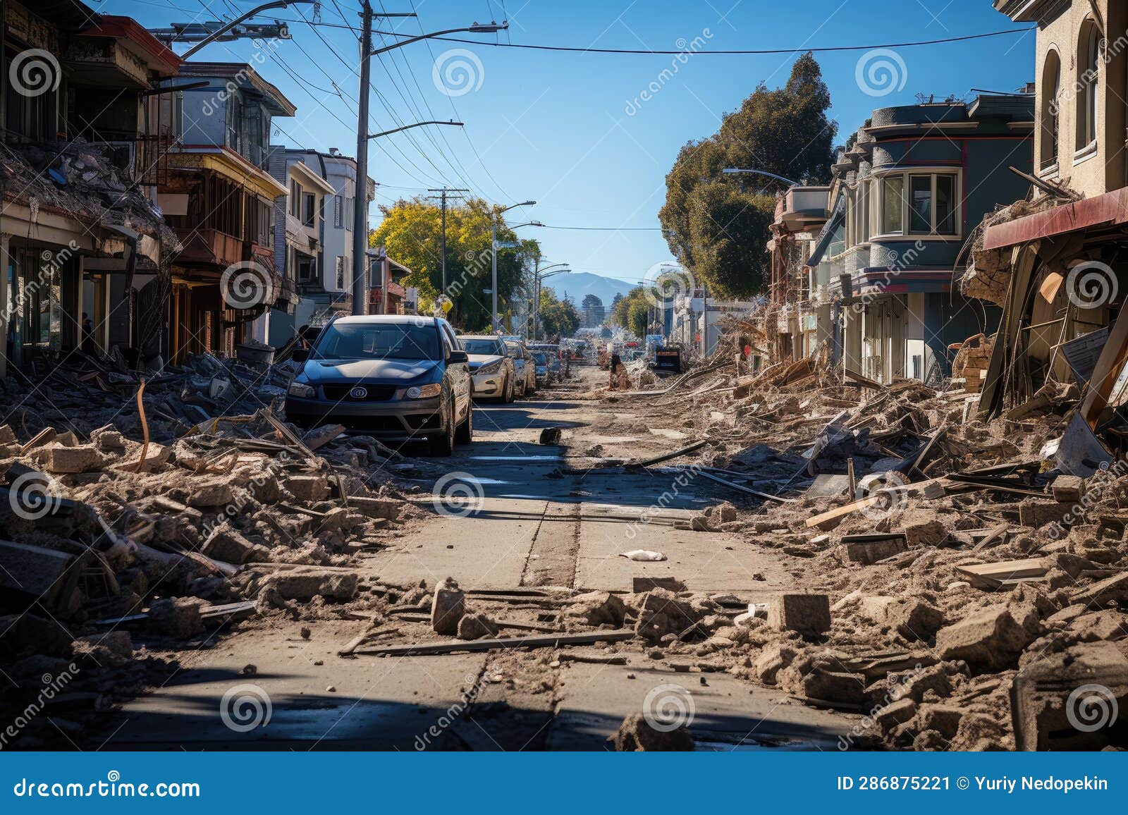 Powerful Earthquake, Showcasing the Devastating Impact of Seismic ...
