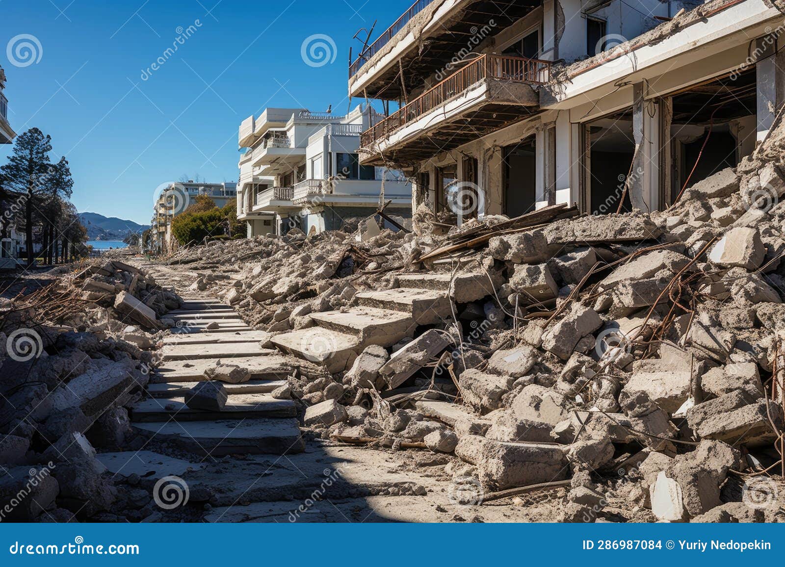 Powerful Earthquake, Showcasing the Devastating Impact of Seismic ...