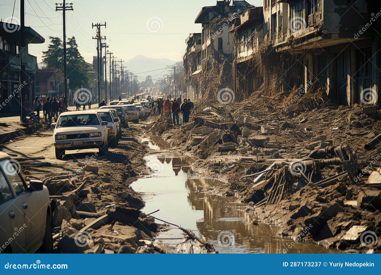 Powerful Earthquake, Showcasing the Devastating Impact of Seismic ...