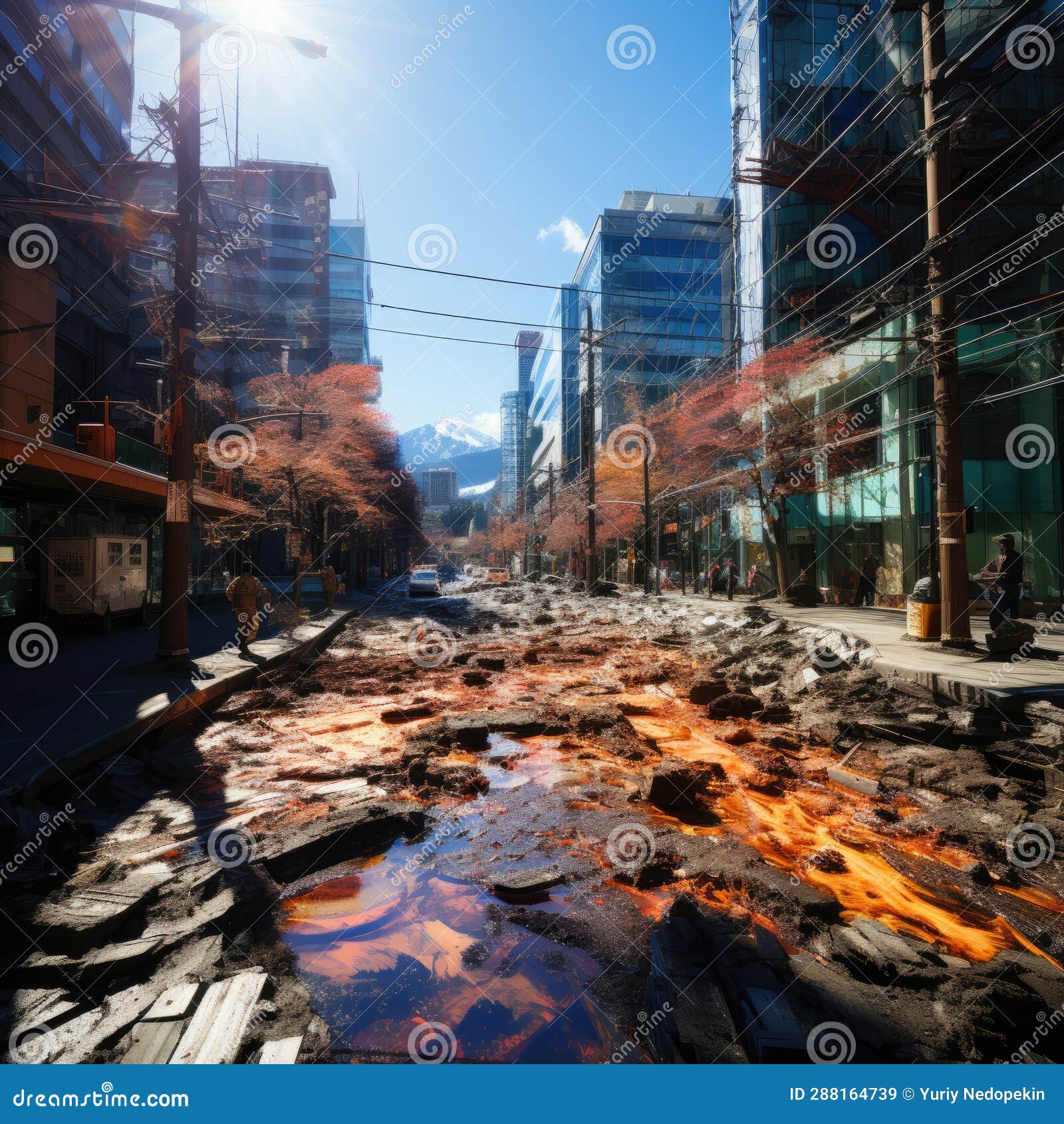 Powerful Earthquake, Showcasing the Devastating Impact of Seismic ...