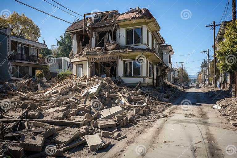Powerful Earthquake, Showcasing the Devastating Impact of Seismic ...
