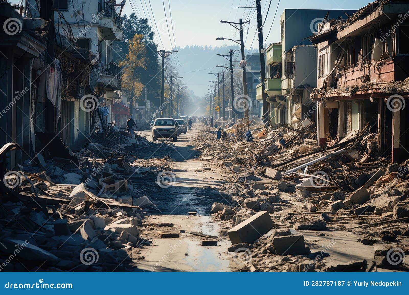 Powerful Earthquake, Showcasing the Devastating Impact of Seismic ...