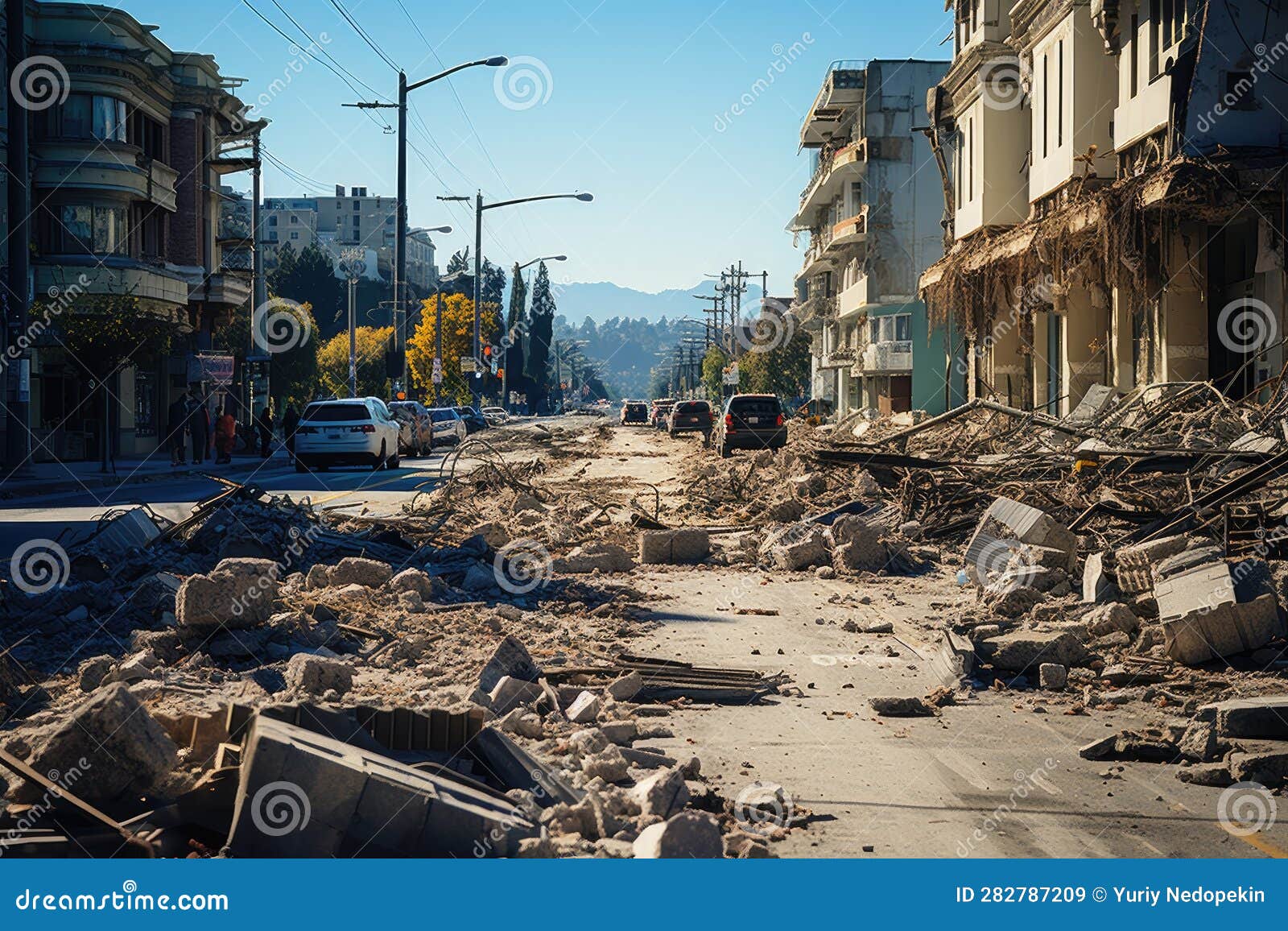 Powerful Earthquake, Showcasing the Devastating Impact of Seismic ...