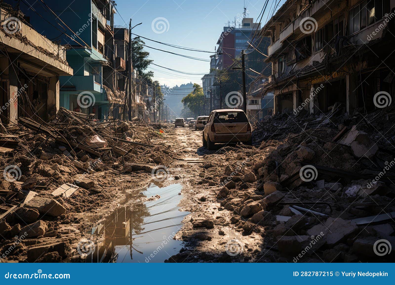 Powerful Earthquake, Showcasing the Devastating Impact of Seismic ...