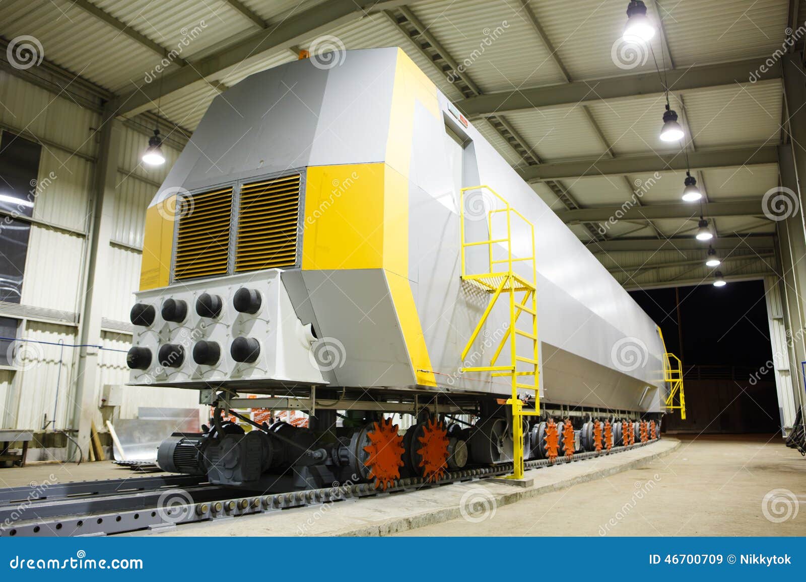 Powerful Electric Engine with Cog Traction Stock Image - Image of open ...