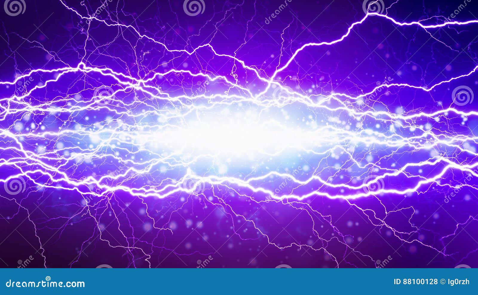 Powerful Electric High Voltage Short Circuit, Bright Lightnings Stock ...