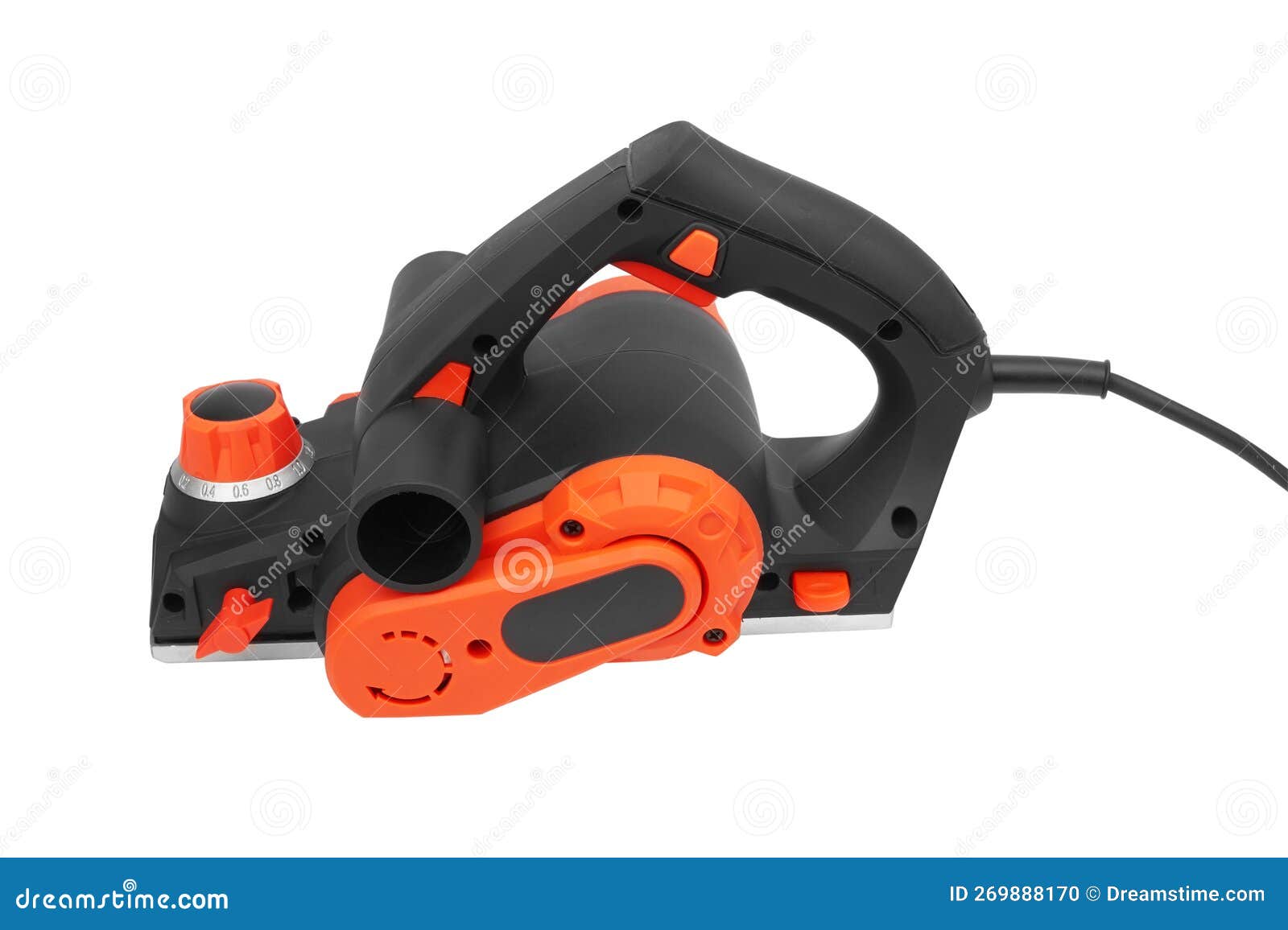 Powerful electric planer stock photo. Image of steel - 269888170