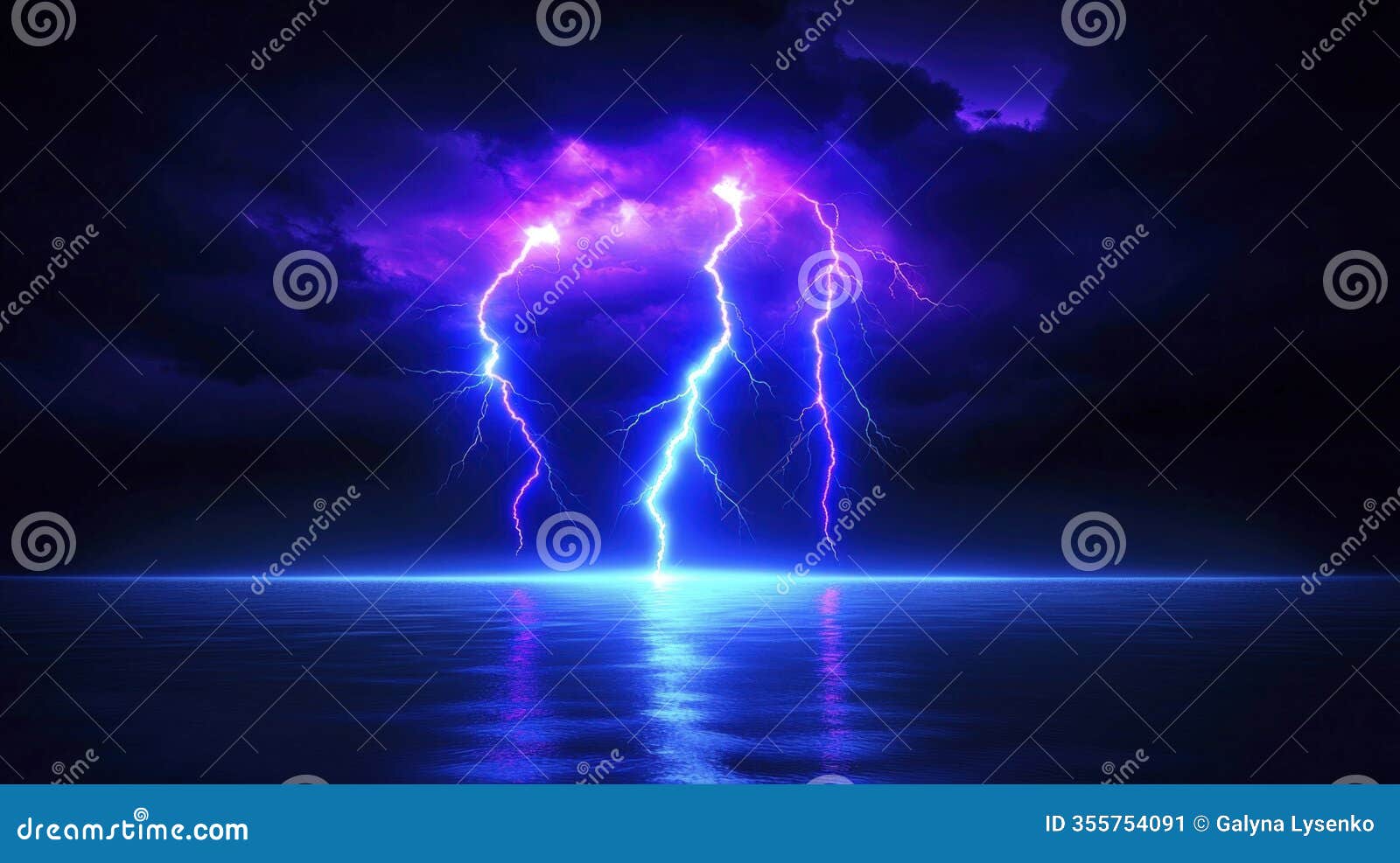 Powerful Electrical Current Energy. Stock Illustration - Illustration ...