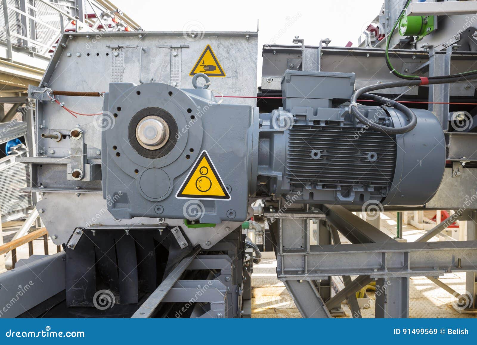 Two Powerful Electrical Contactors And Two Circuit Breakers In The ...