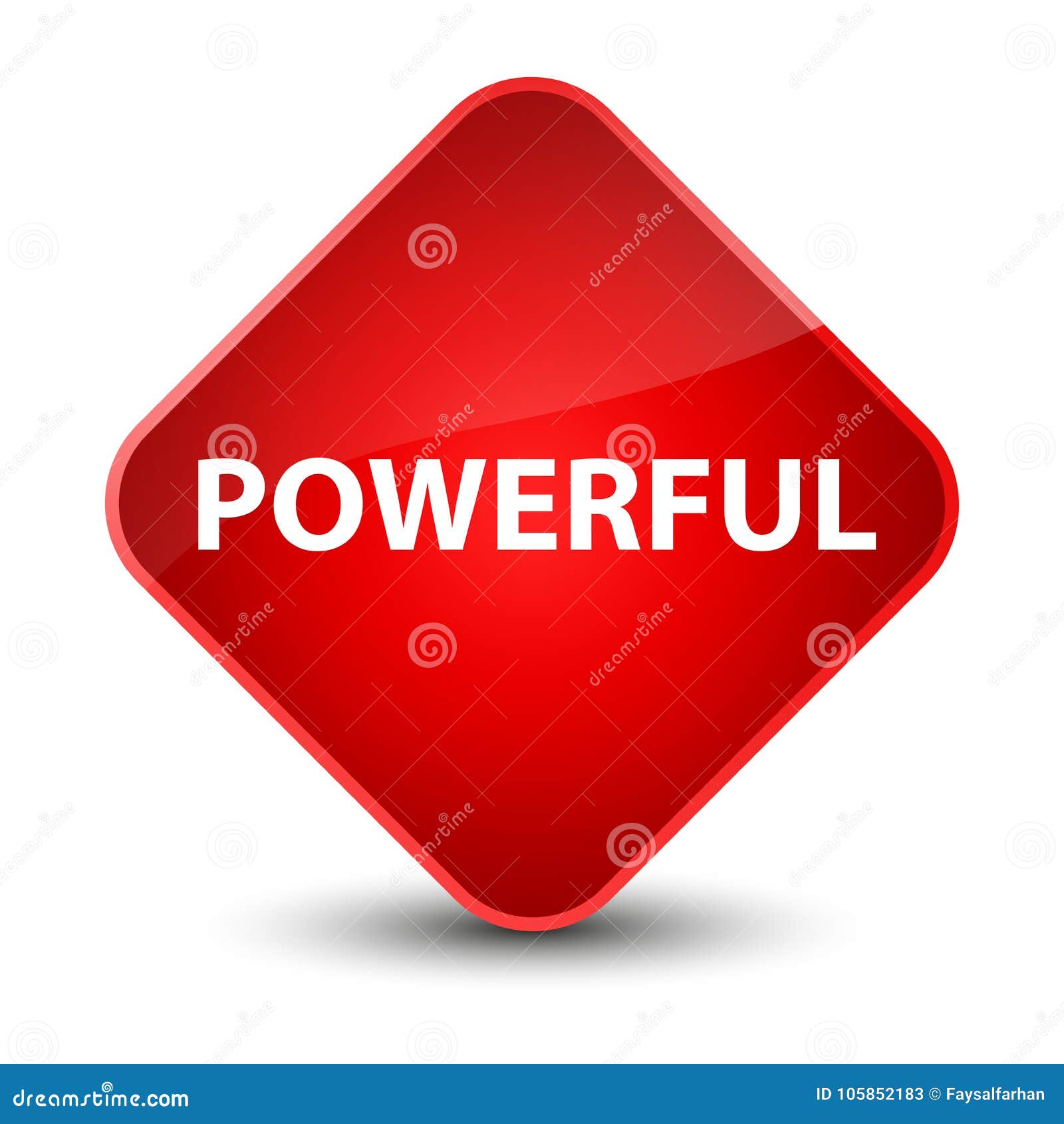 Powerful Elegant Red Diamond Button Stock Illustration - Illustration ...