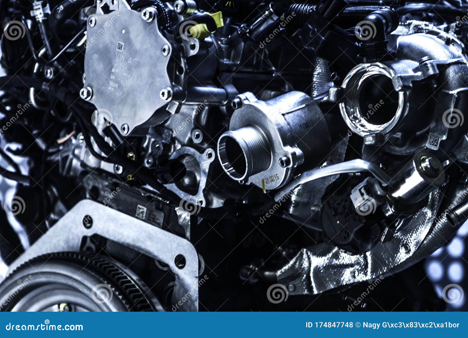 POWERFUL ENGINE of CAR. INDUSTRY EXHIBITION Editorial Stock Photo ...