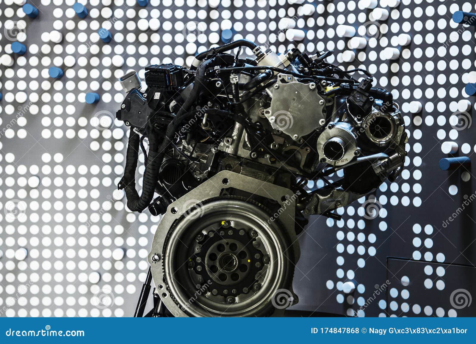 POWERFUL ENGINE of CAR. INDUSTRY EXHIBITION Stock Photo - Image of ...