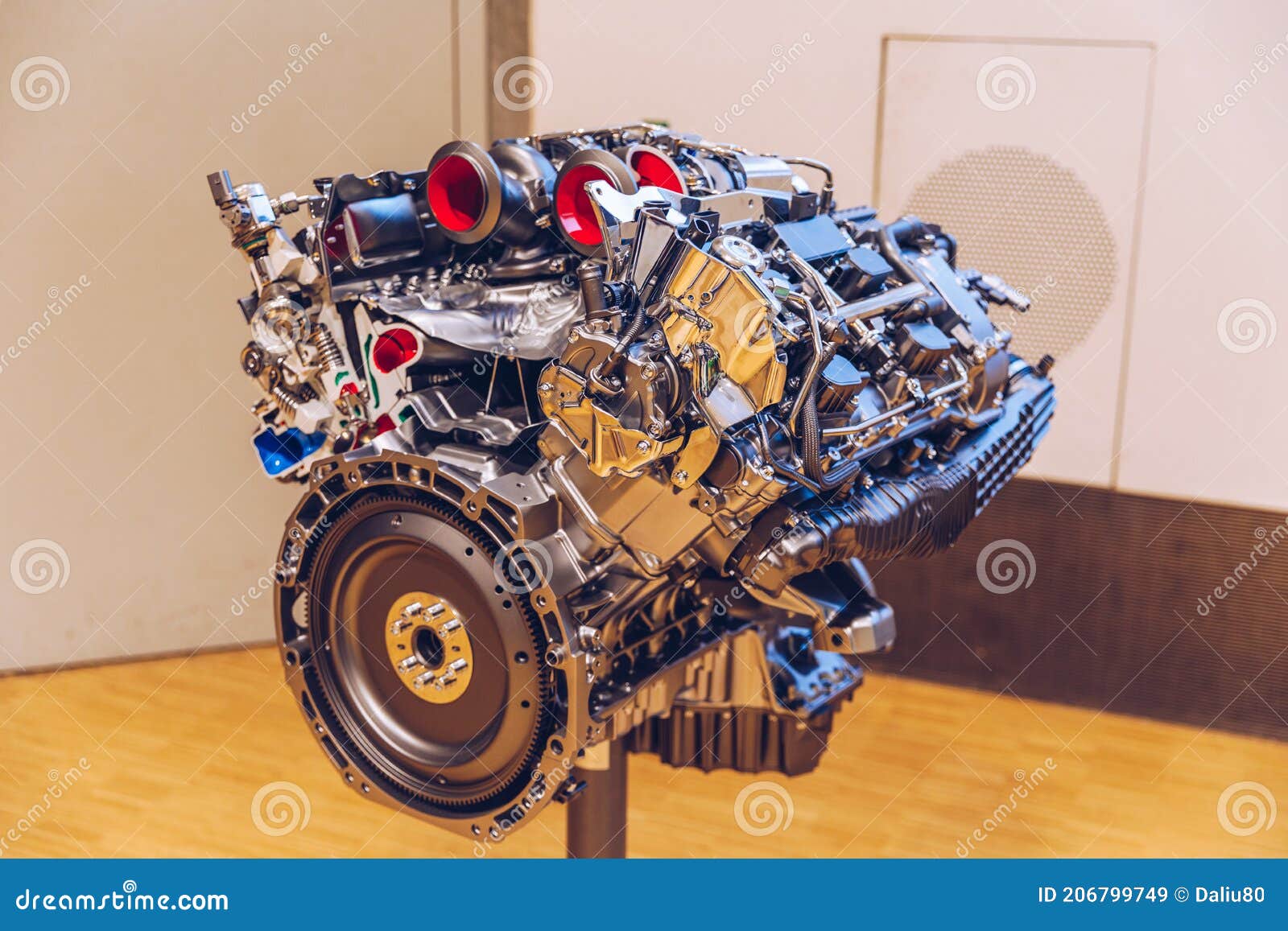 Powerful Engine of a Car. Internal Design of Engine. Car Engine Part ...