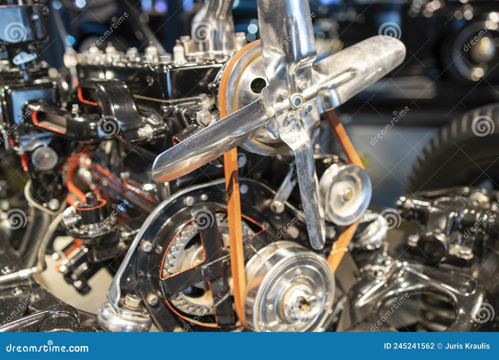 The Powerful Engine of a Car. Internal Design of Engine Stock Photo ...