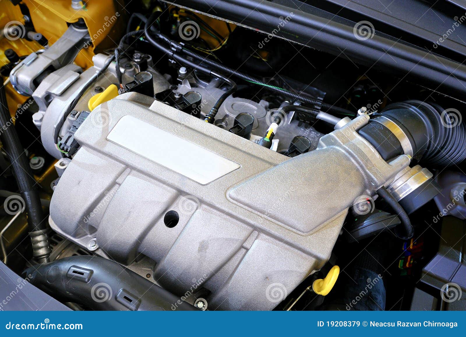 The Powerful Engine of the Modern Car Stock Image - Image of injectors ...
