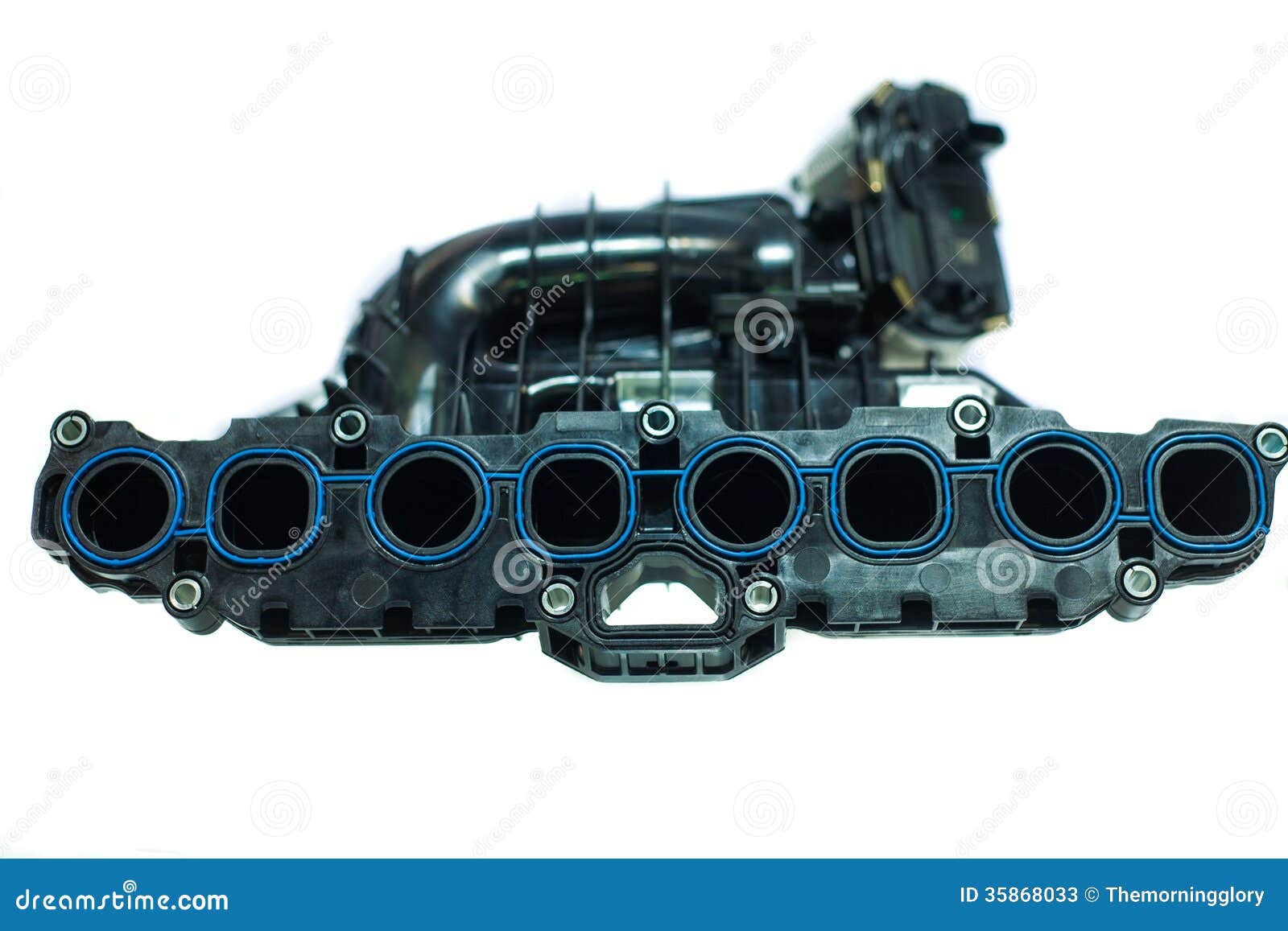 The Powerful Engine of the Modern Car, Intake Manifold Stock Image ...