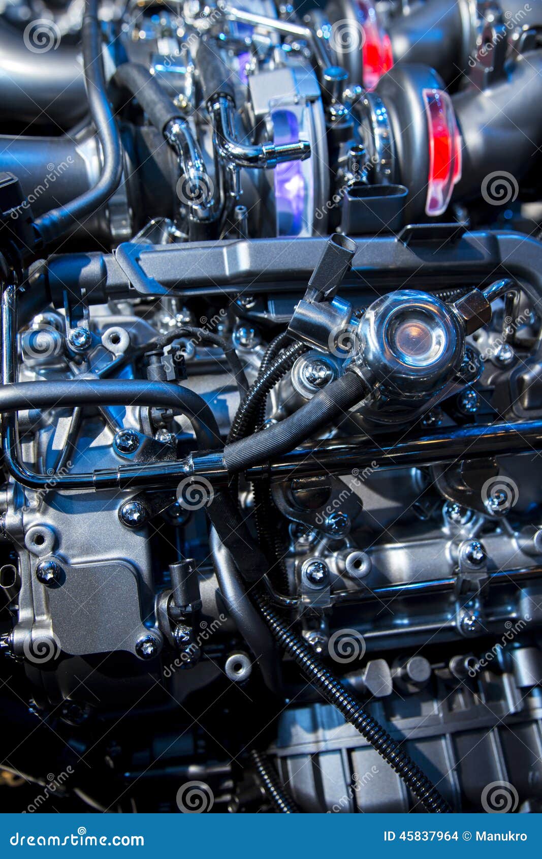 The Powerful Engine of a Sport Car Stock Photo - Image of heat ...