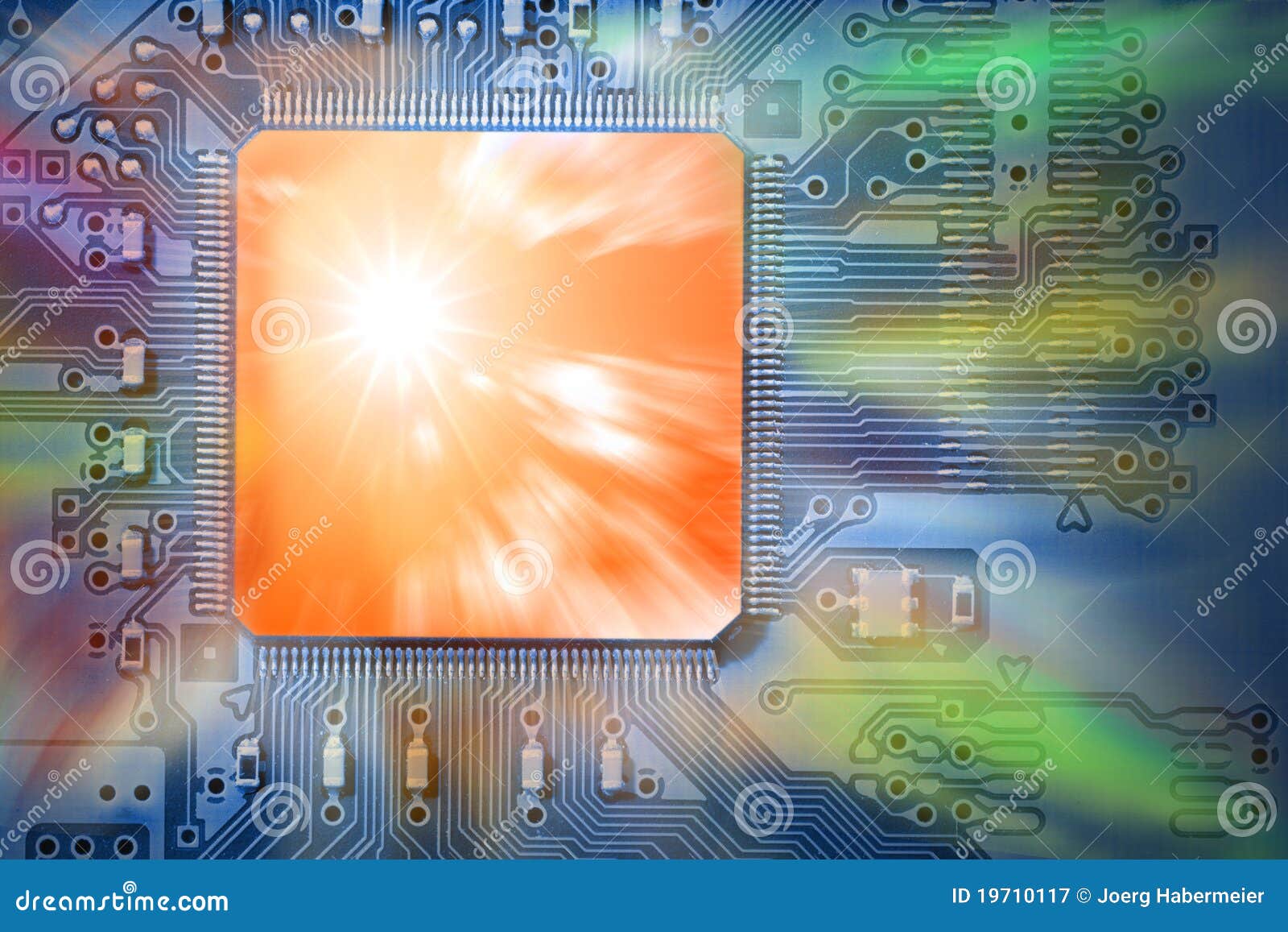 Powerful, Fast Concept CPU / Computer Processor on Stock Illustration ... Powerful, Fast Concept CPU / Computer Processor on Stock Illustration ...