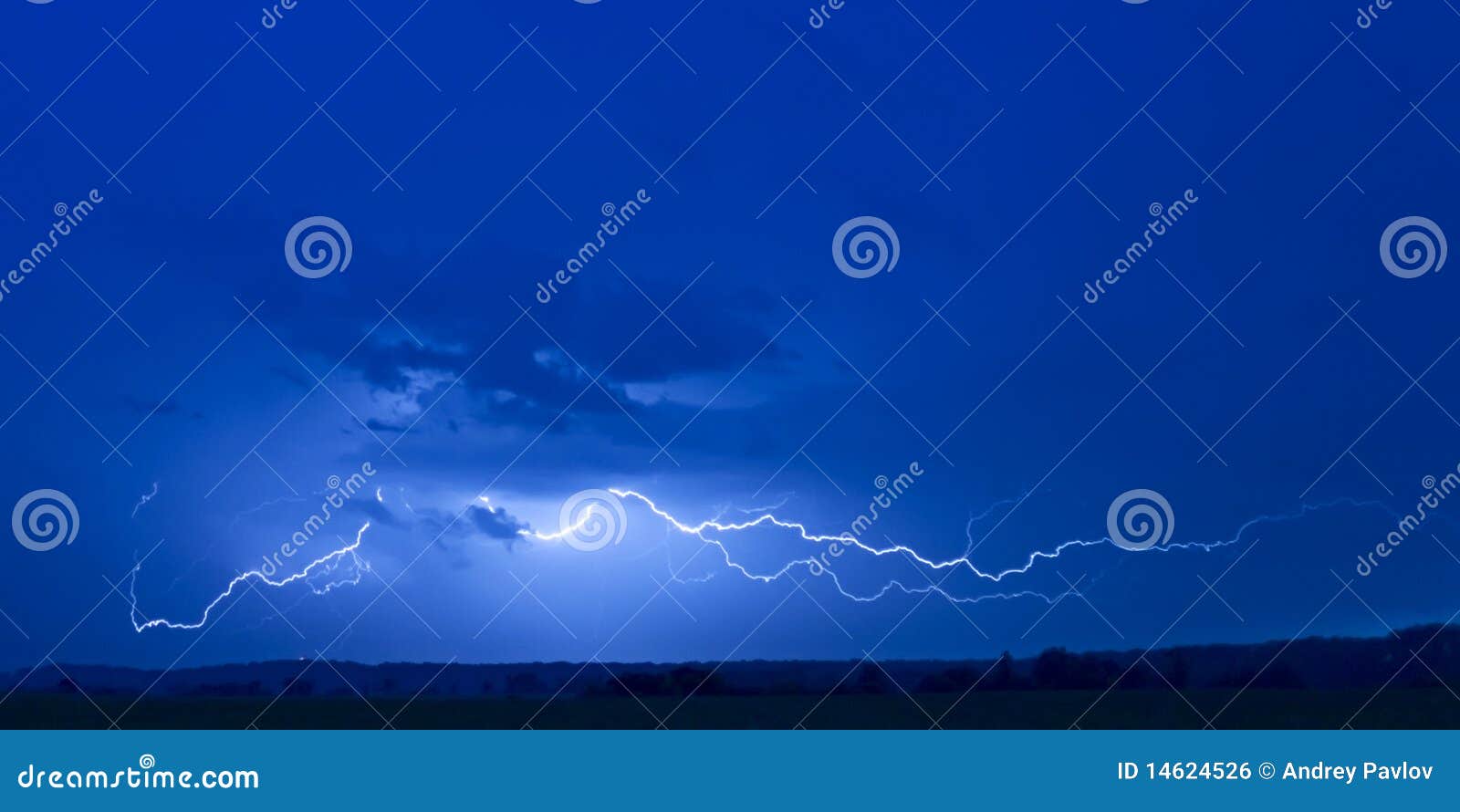 Powerful flat lightning stock photo. Image of cloud, nighttime - 14624526