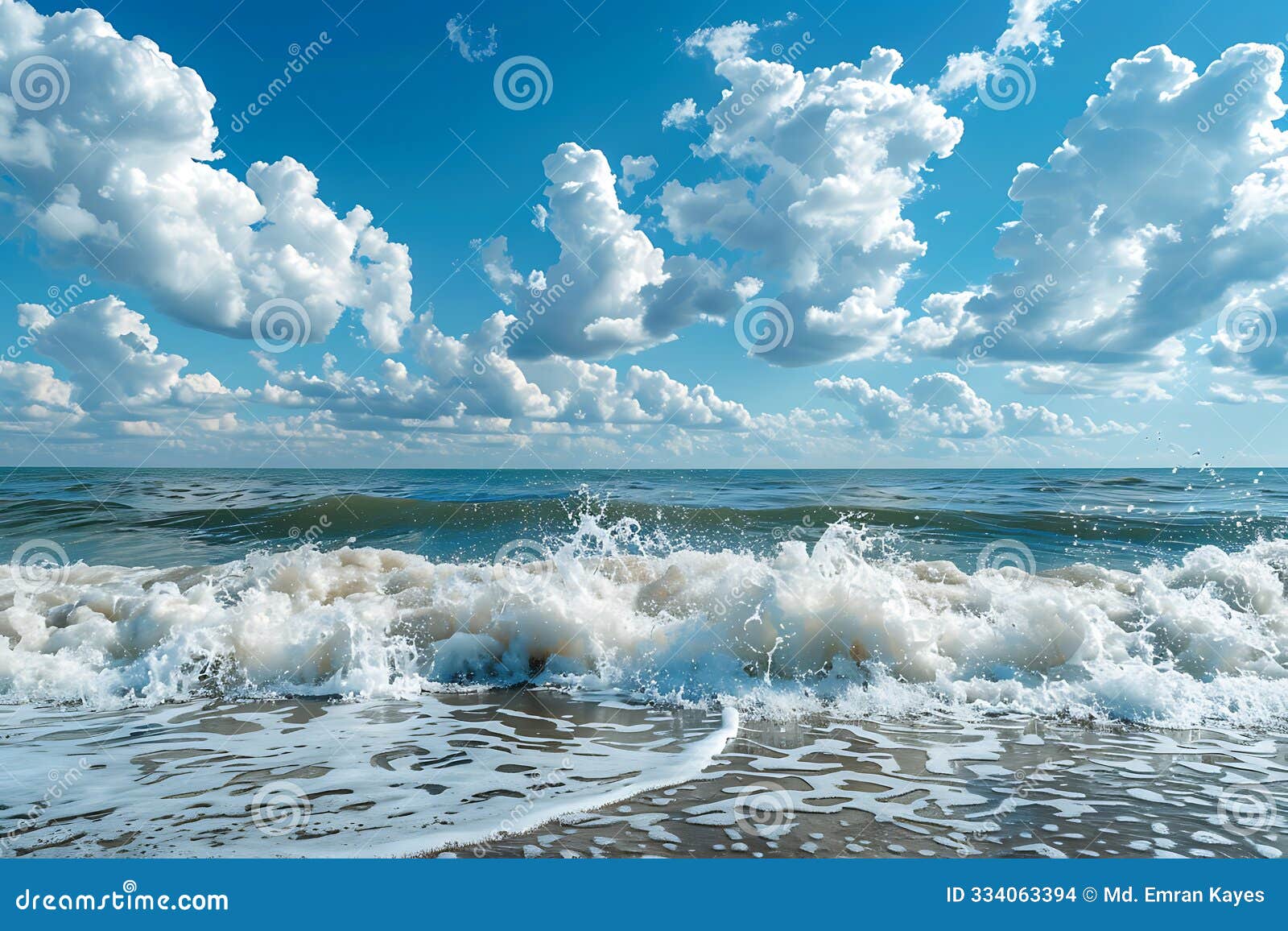Powerful Foamy Swirling Sea Wave. Surfing Wave. Generated By Artificial ...