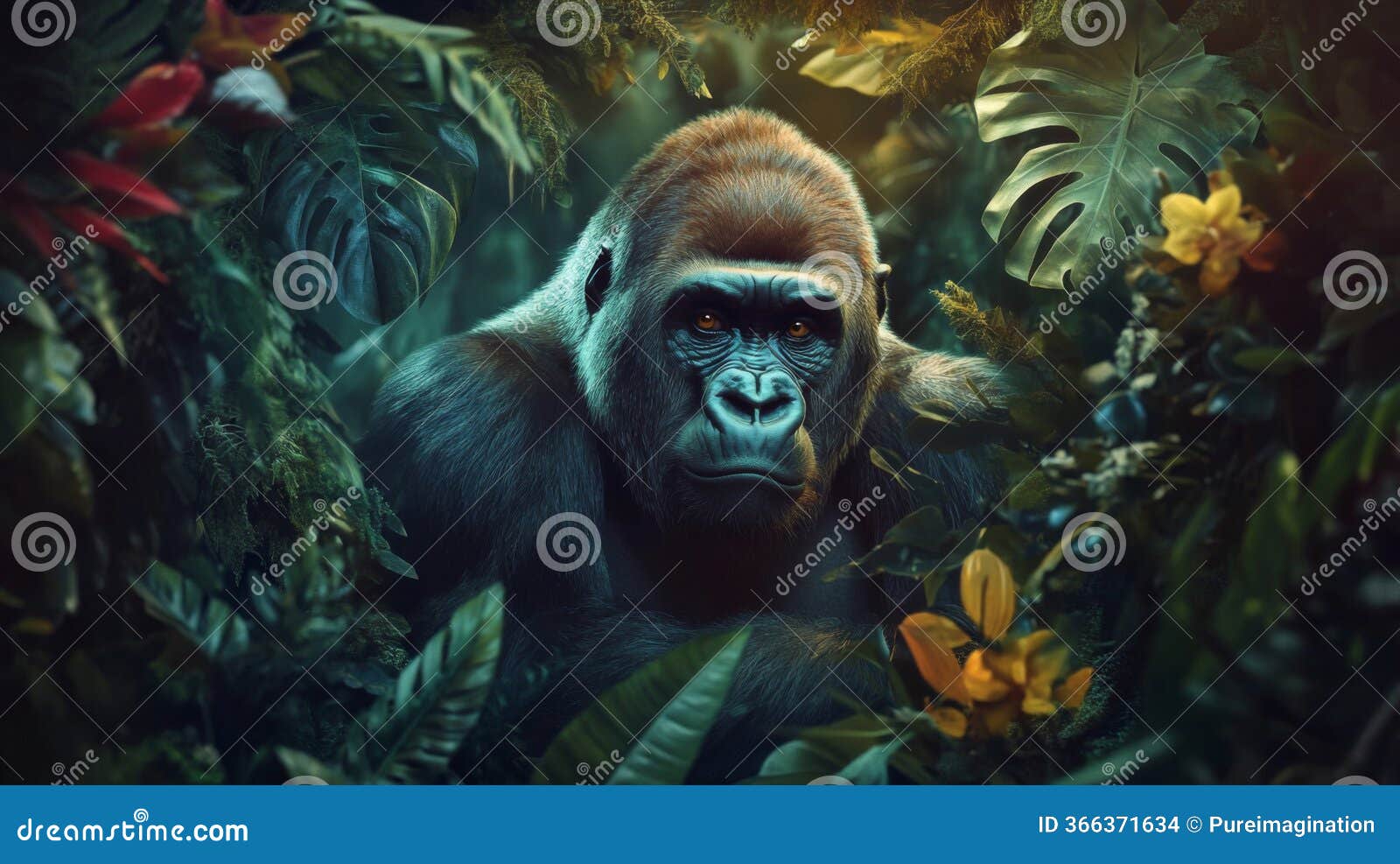Powerful Gorilla Muscle Anatomy Stock Photography | CartoonDealer.com ...