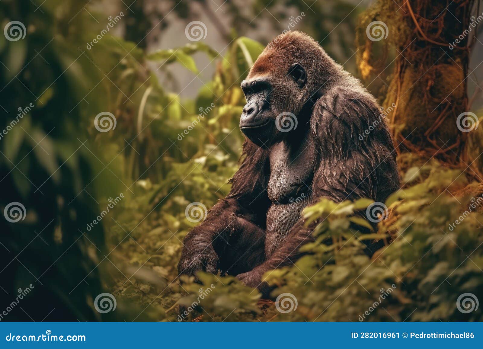 The Mighty Gorilla Powerful Primate Stock Image - Image of species ...