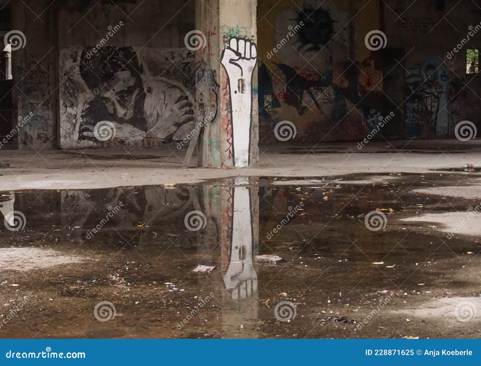 Powerful Graffiti in Mostar S Sniper Tower, Mostar Editorial Image ...