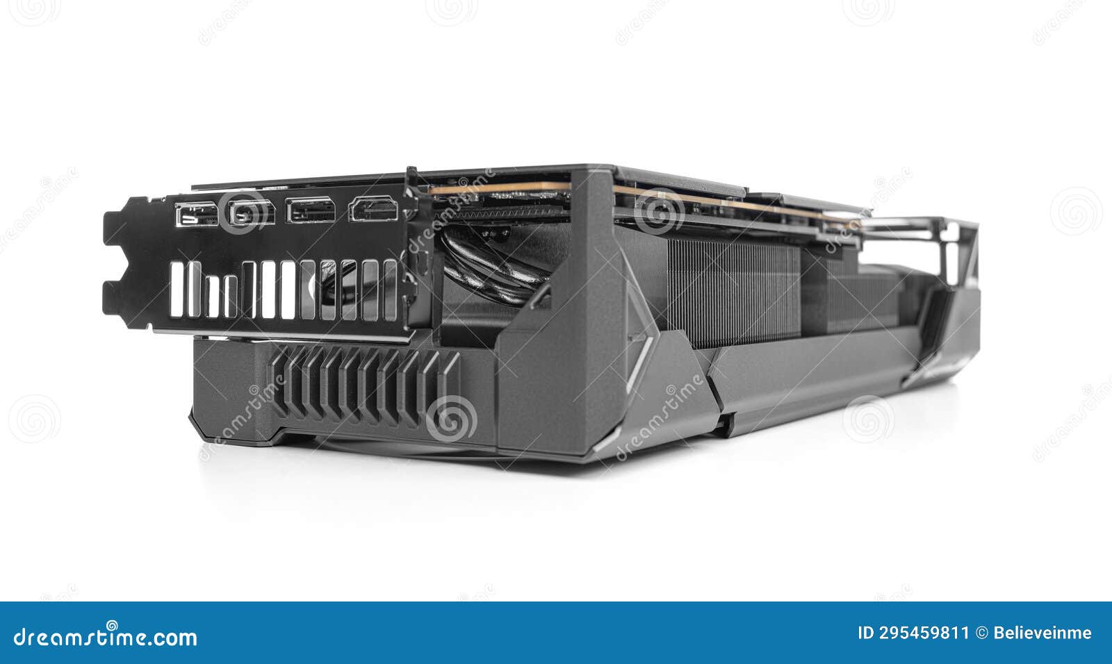 Powerful Graphic Adapter With Passive Cooler. Royalty-Free Stock Image ...