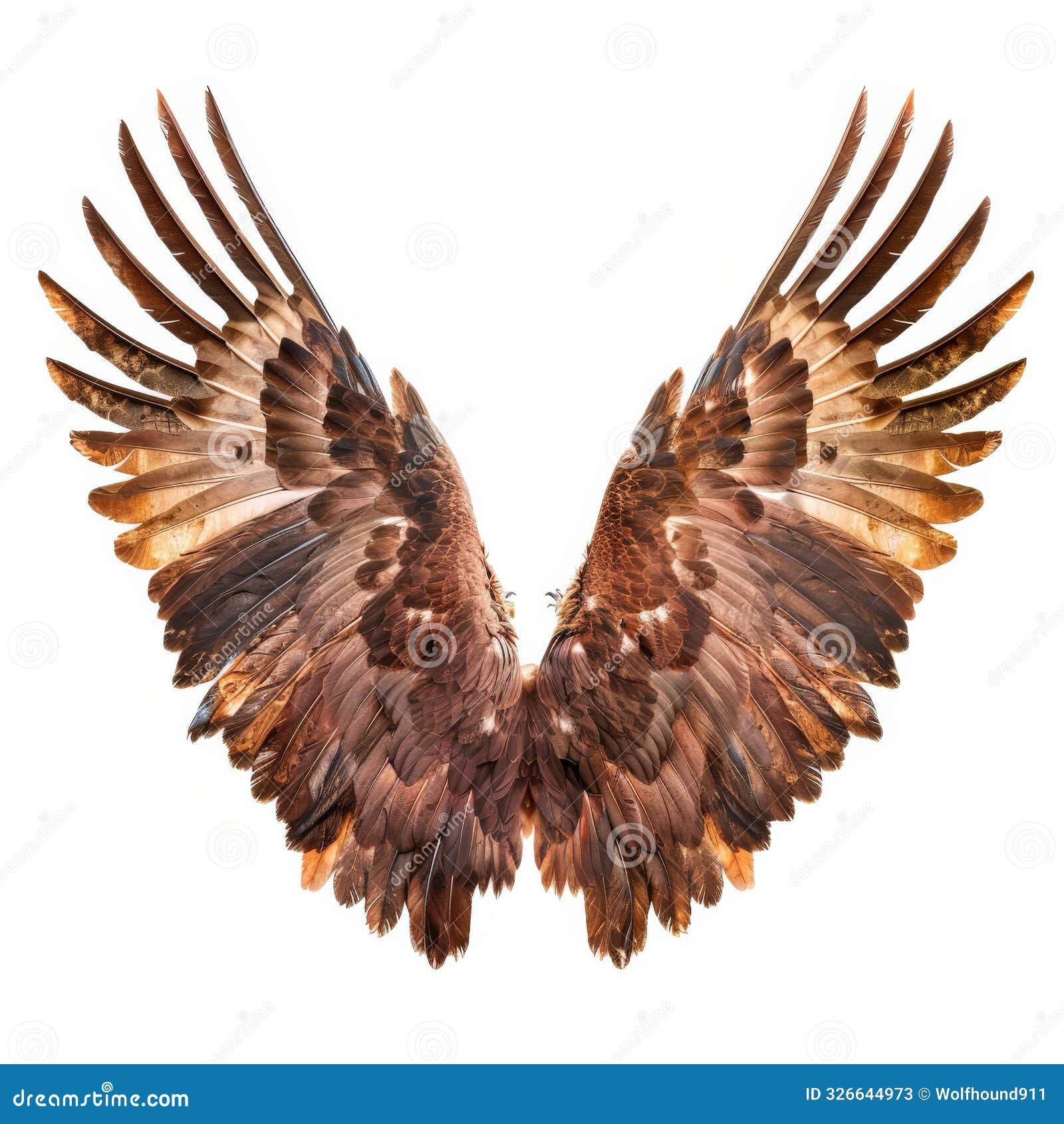 Powerful Griffon Wings with a Combination of Feathers and Scales ...