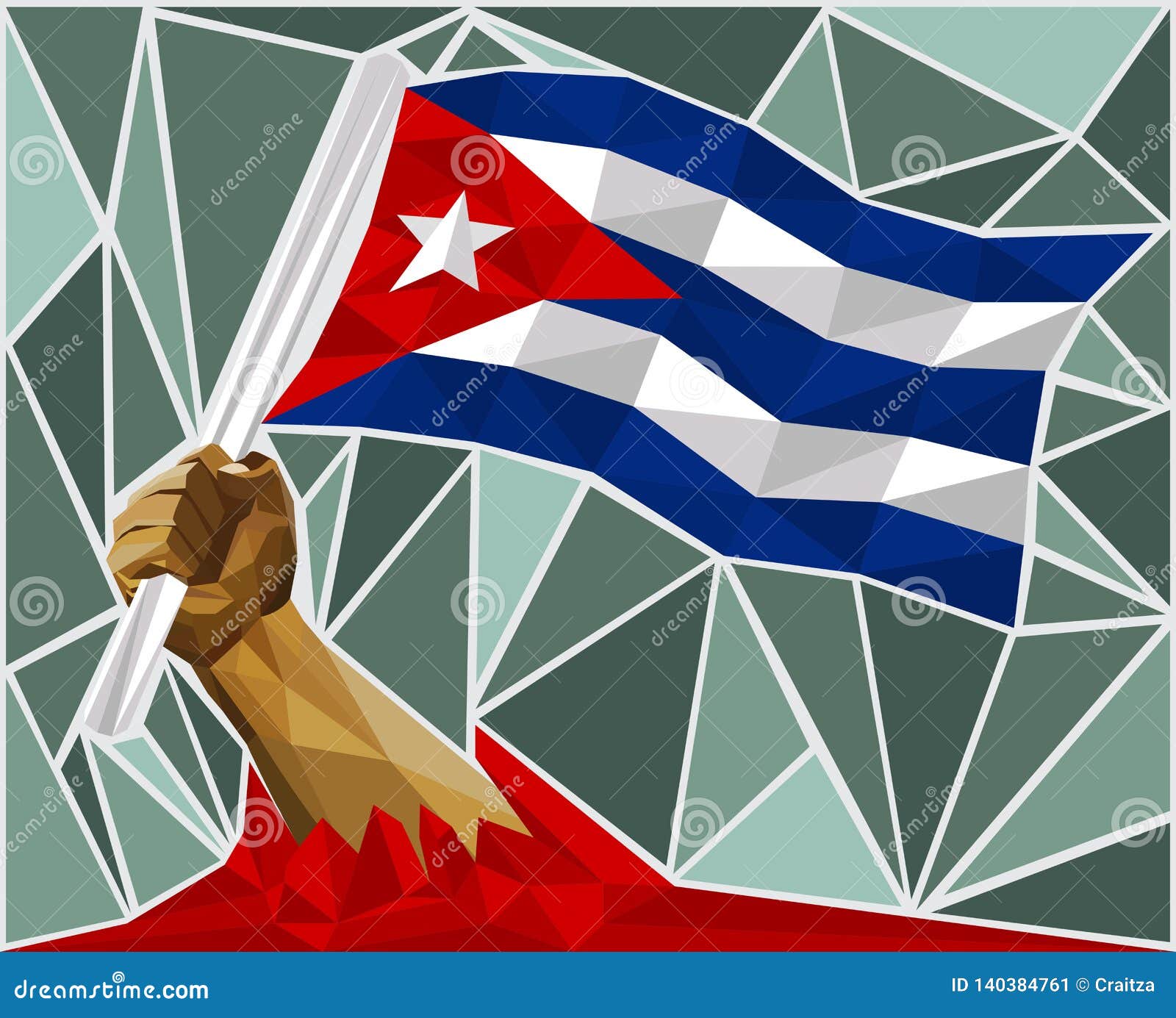 Cuba Flag Hand Stock Illustrations – 237 Cuba Flag Hand Stock ...