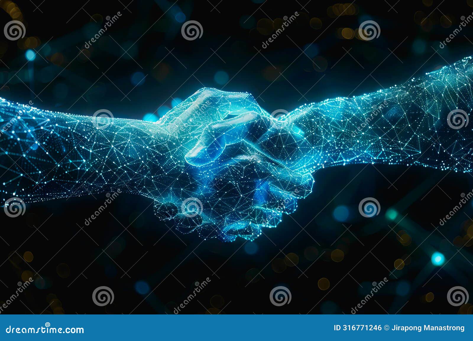 Handshake On The Background Group Of Business People In Dark Colors ...