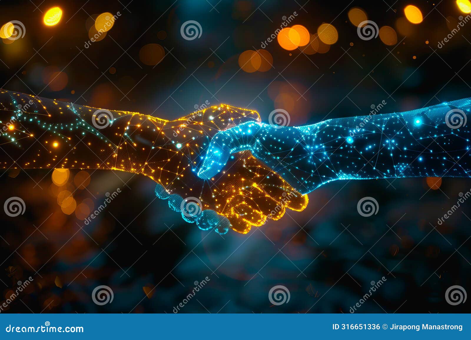 Handshake On The Background Group Of Business People In Dark Colors ...