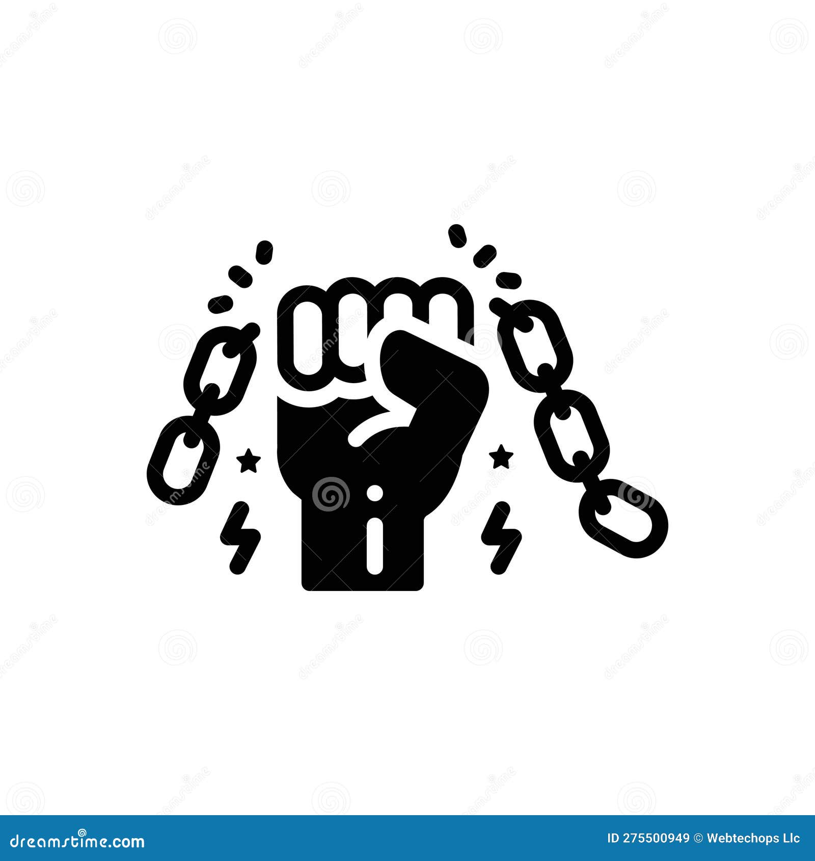 Black Solid Icon for Powerful, Impressive and Forceful Stock Vector ...