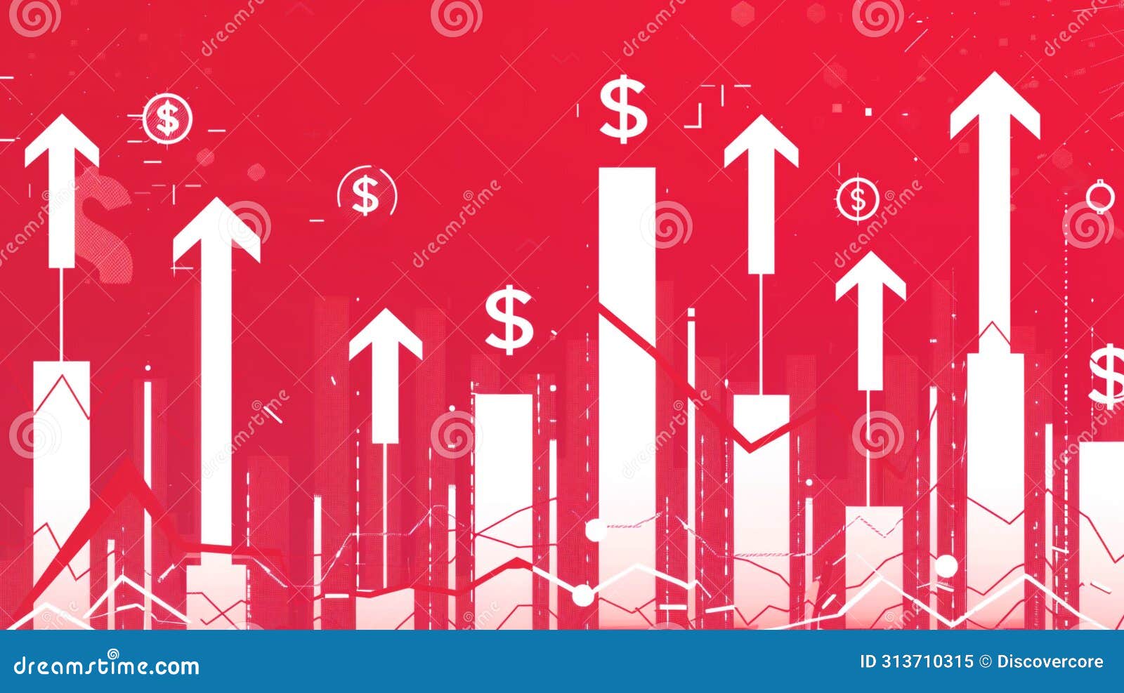 Inflation Trajectory: a Digital Perspective Stock Illustration ...