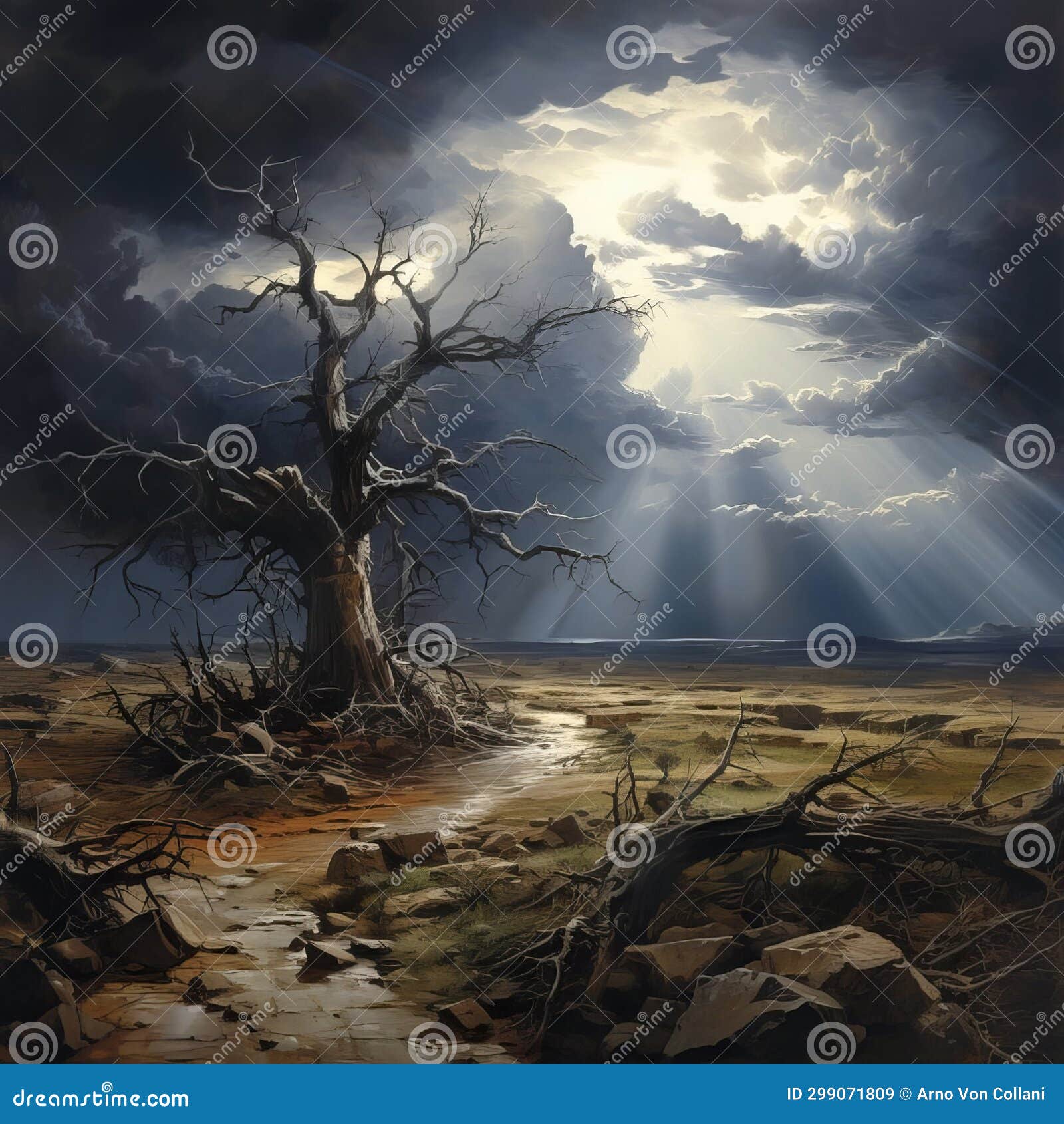 Silent Witness: Devastated Landscape Echoing the Ravages of Conflict ...