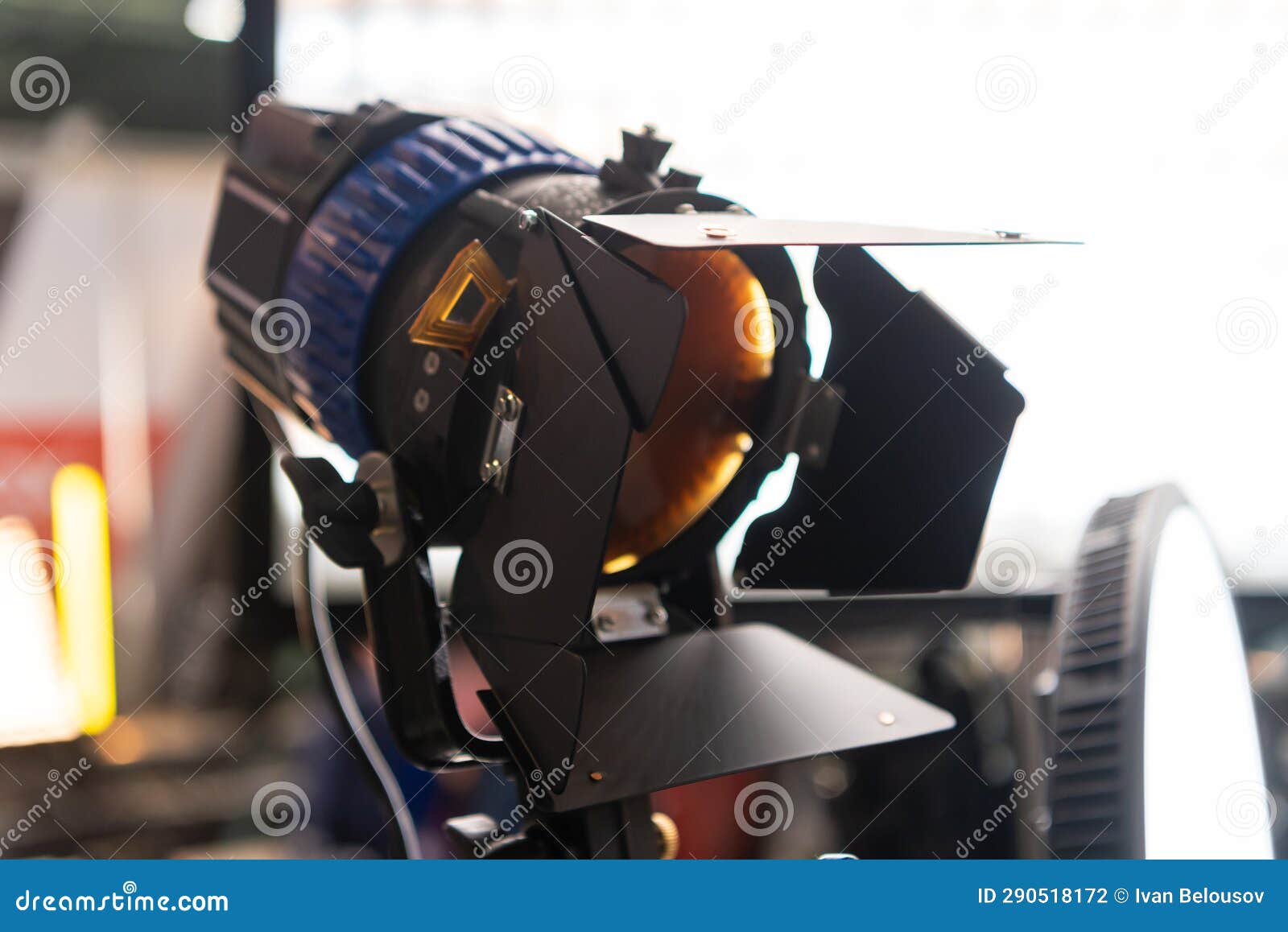 Powerful Light Source. Constant Light Spotlight Stock Photo - Image of ...