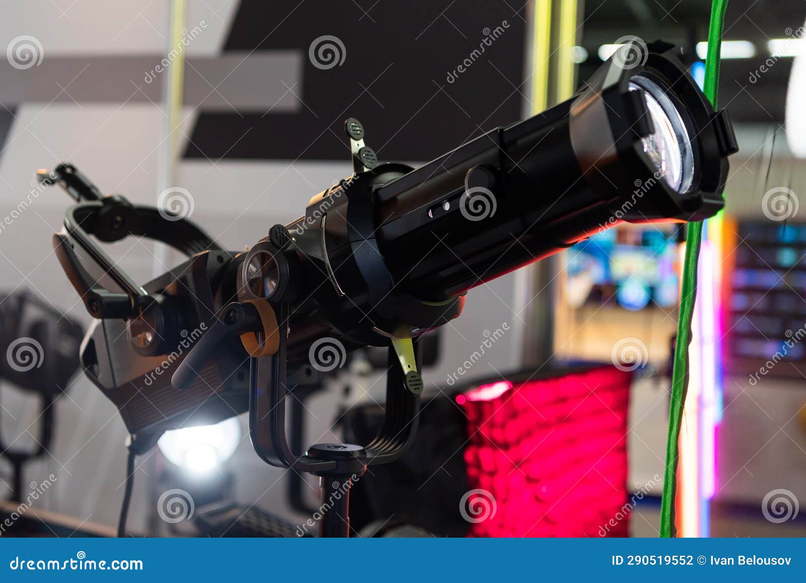 Powerful Light Source. Constant Light Spotlight Stock Photo - Image of ...