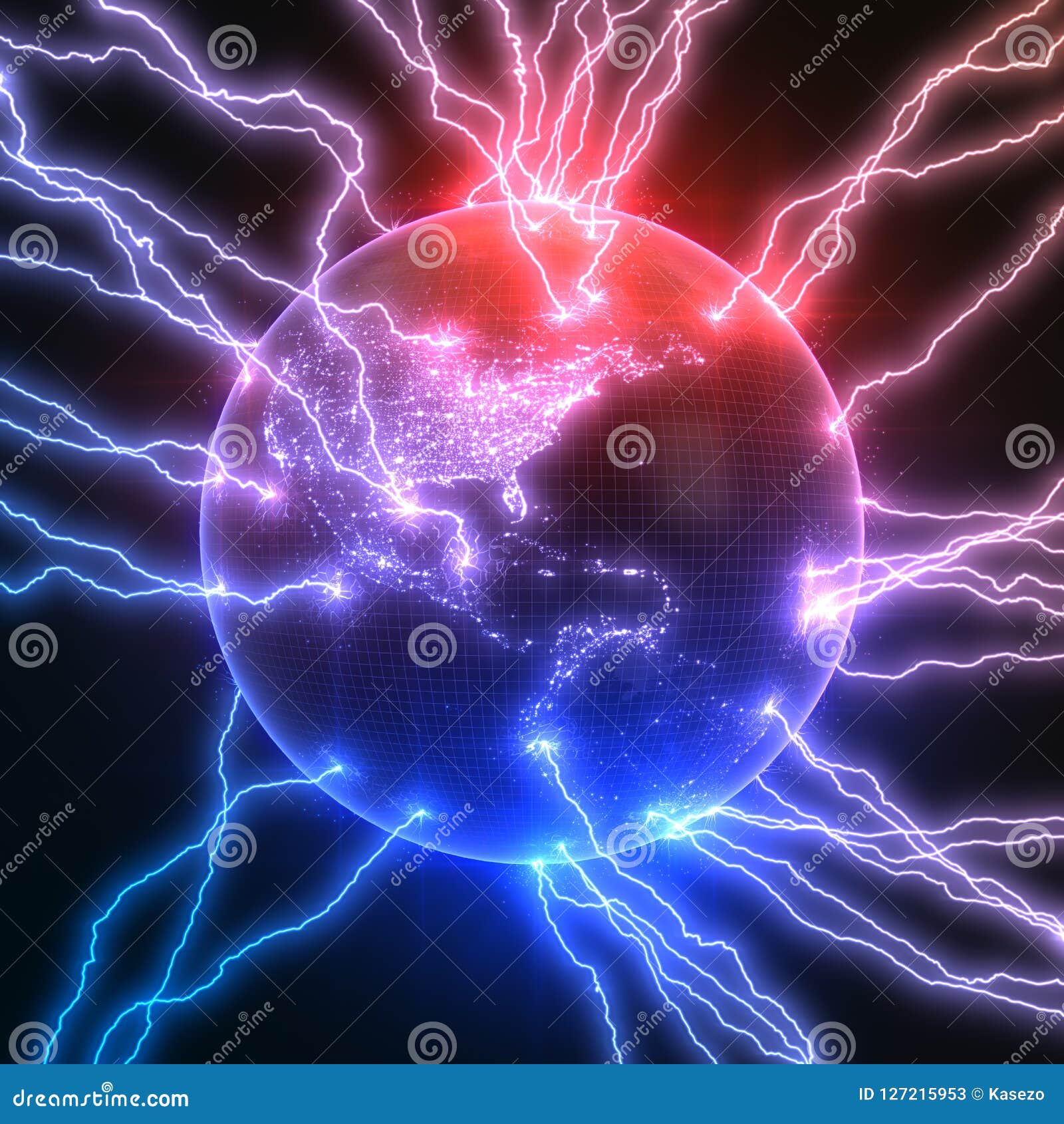 Powerful Lightning Strikes on Earths America Side and Makes Cracks on ...