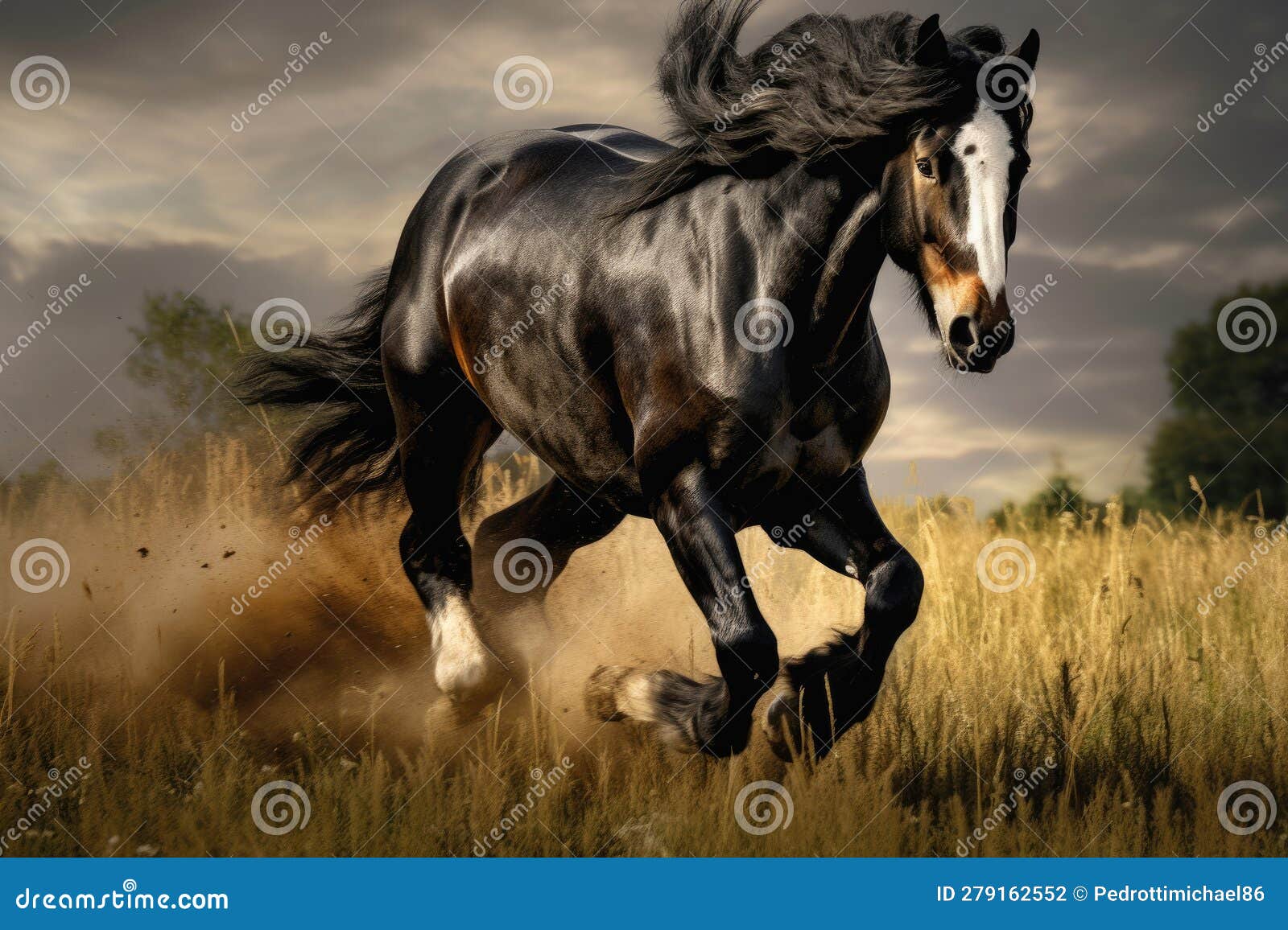 Majestic horse stock illustration. Illustration of cute - 279162552