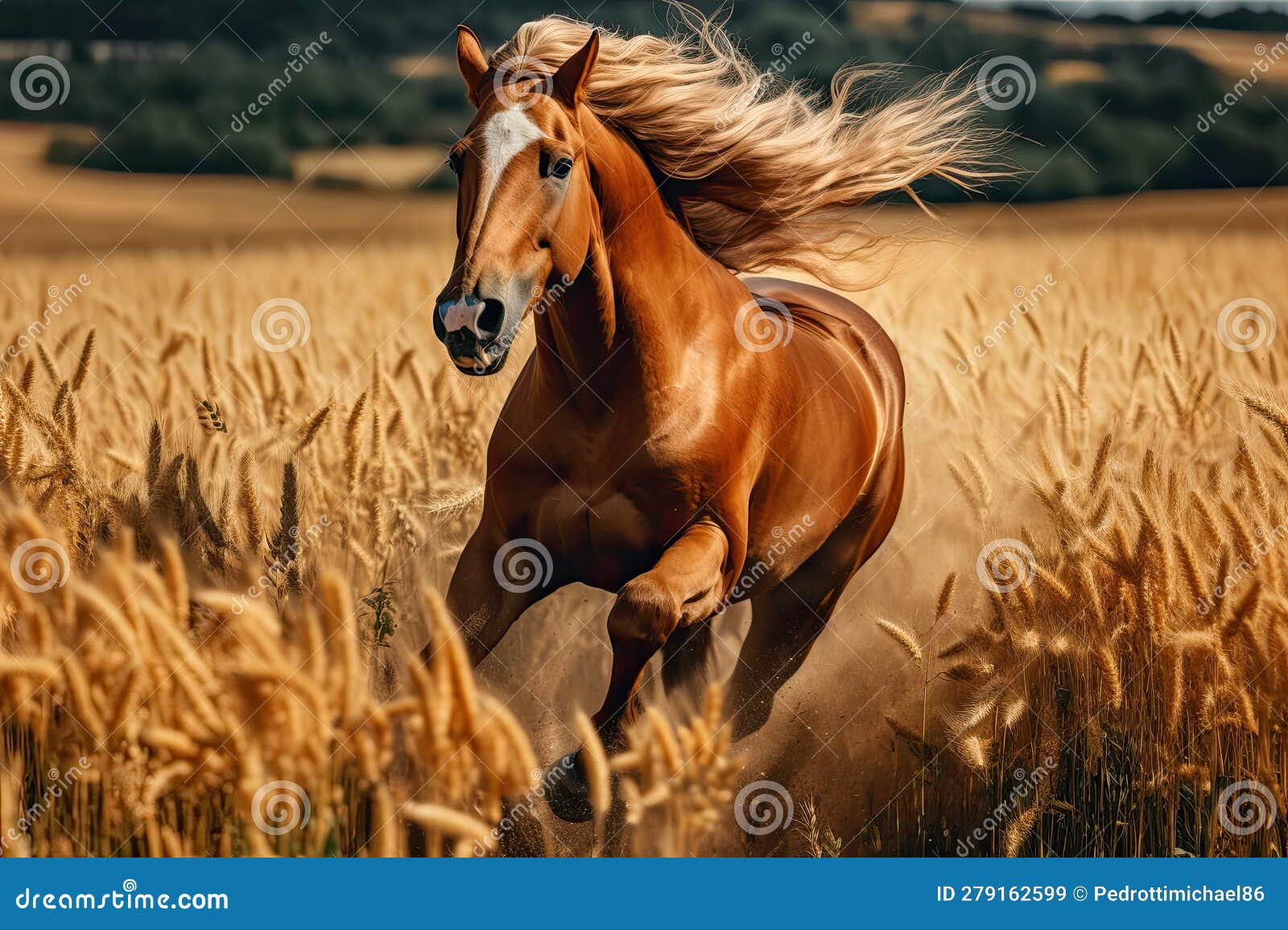 Majestic horse stock illustration. Illustration of cute - 279162599